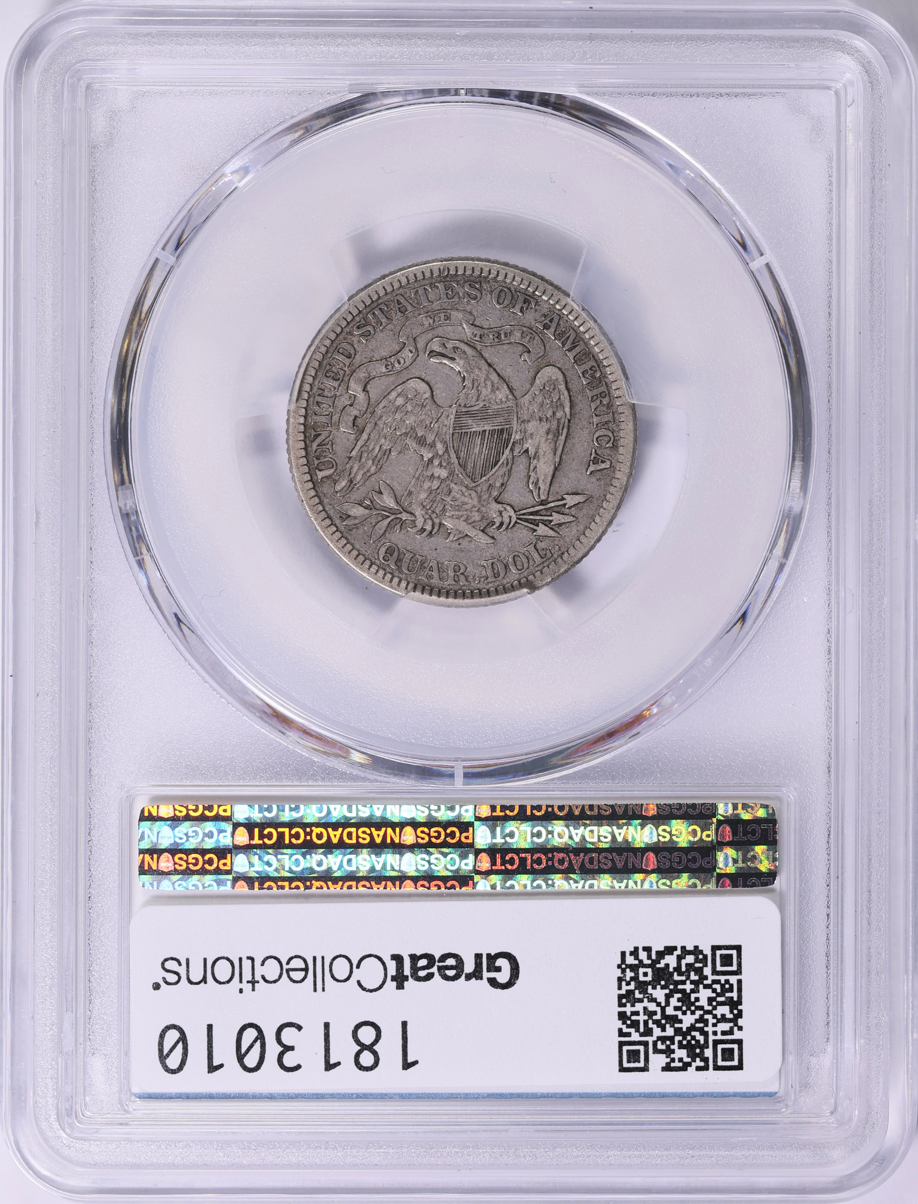 1885 Seated Liberty Quarter PCGS VF-35 (CAC Green) (Item 1813010) | GreatCollections Coin Auctions