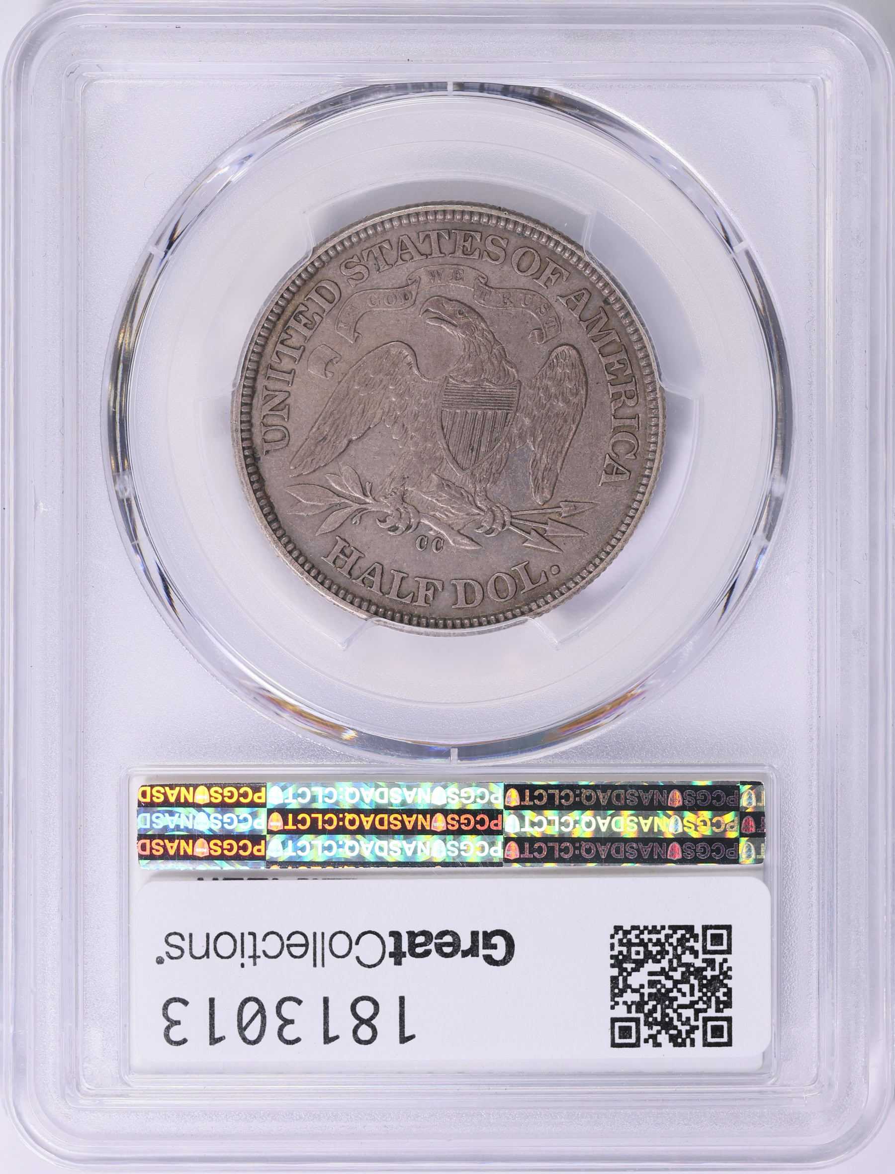 1873-CC Seated Liberty Half Dollar Arrows PCGS XF-45 (CAC Green) (Item 1813013 ...