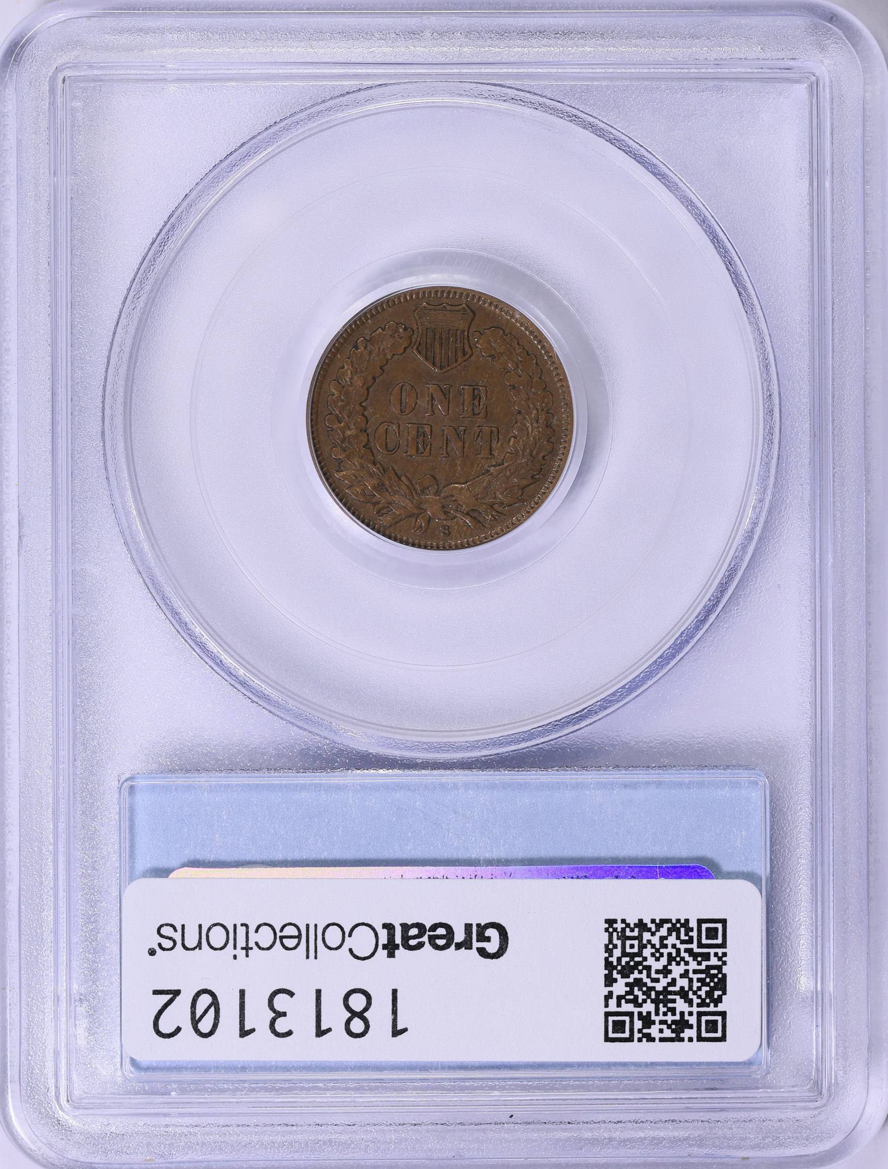 1908-S Indian Cent PCGS XF-45 BN (CAC Green) (Item 1813102) | GreatCollections Coin Auctions
