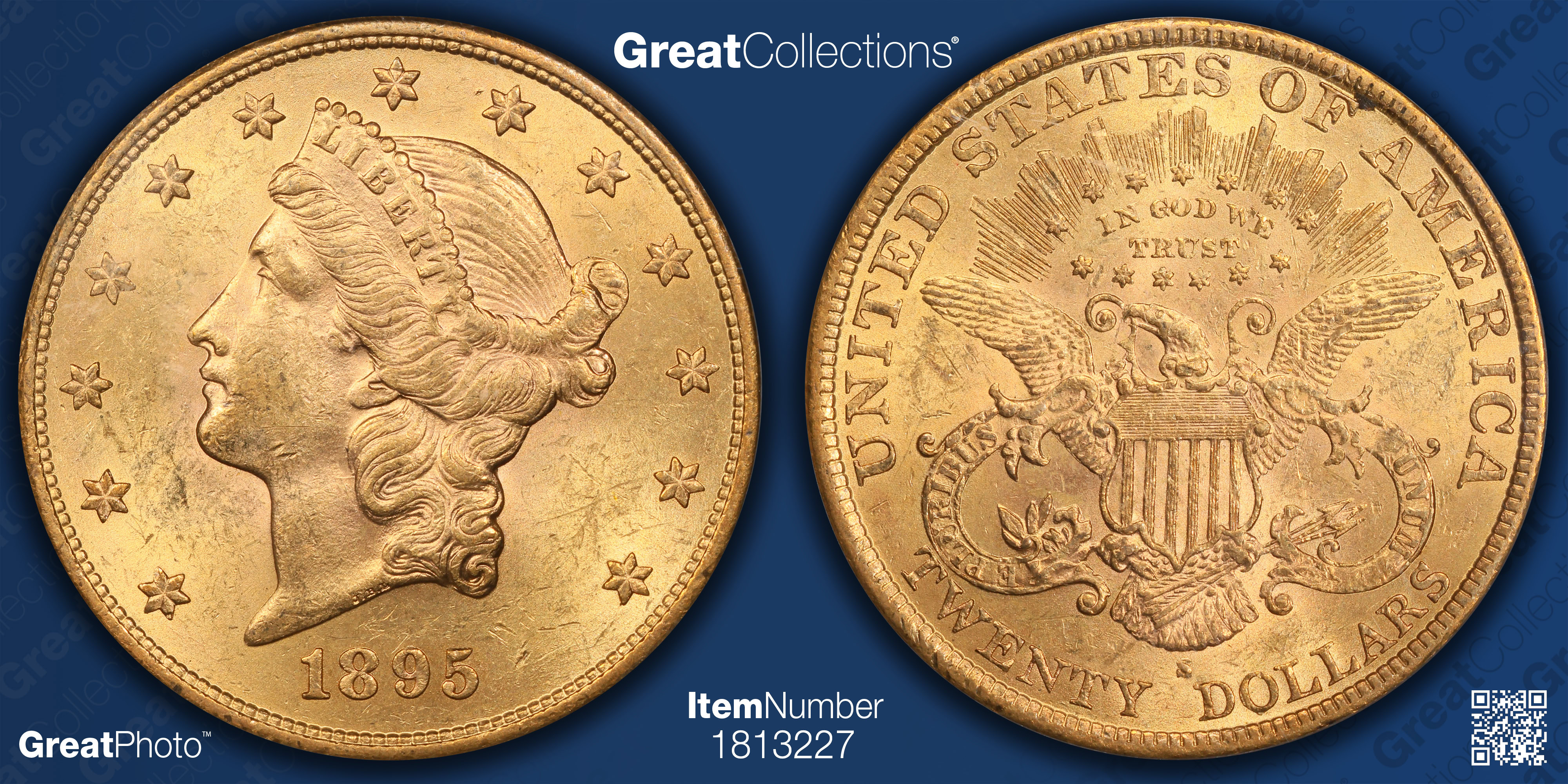 1895-S Liberty Gold Double Eagle PCGS MS-60 (Item 1813227 ...