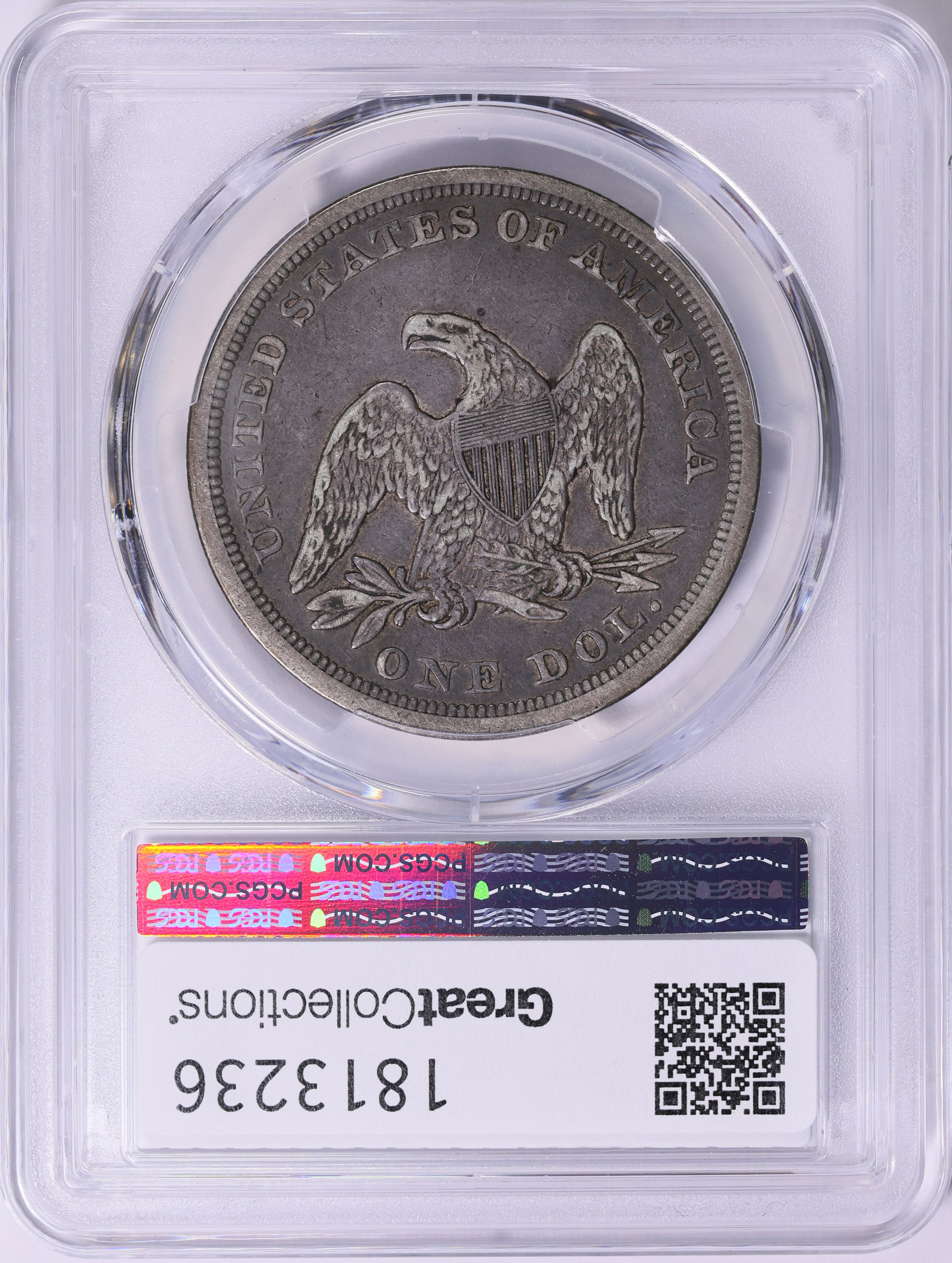 1842 Seated Liberty Silver Dollar PCGS VF-30 (Item 1813236) | GreatCollections Coin Auctions