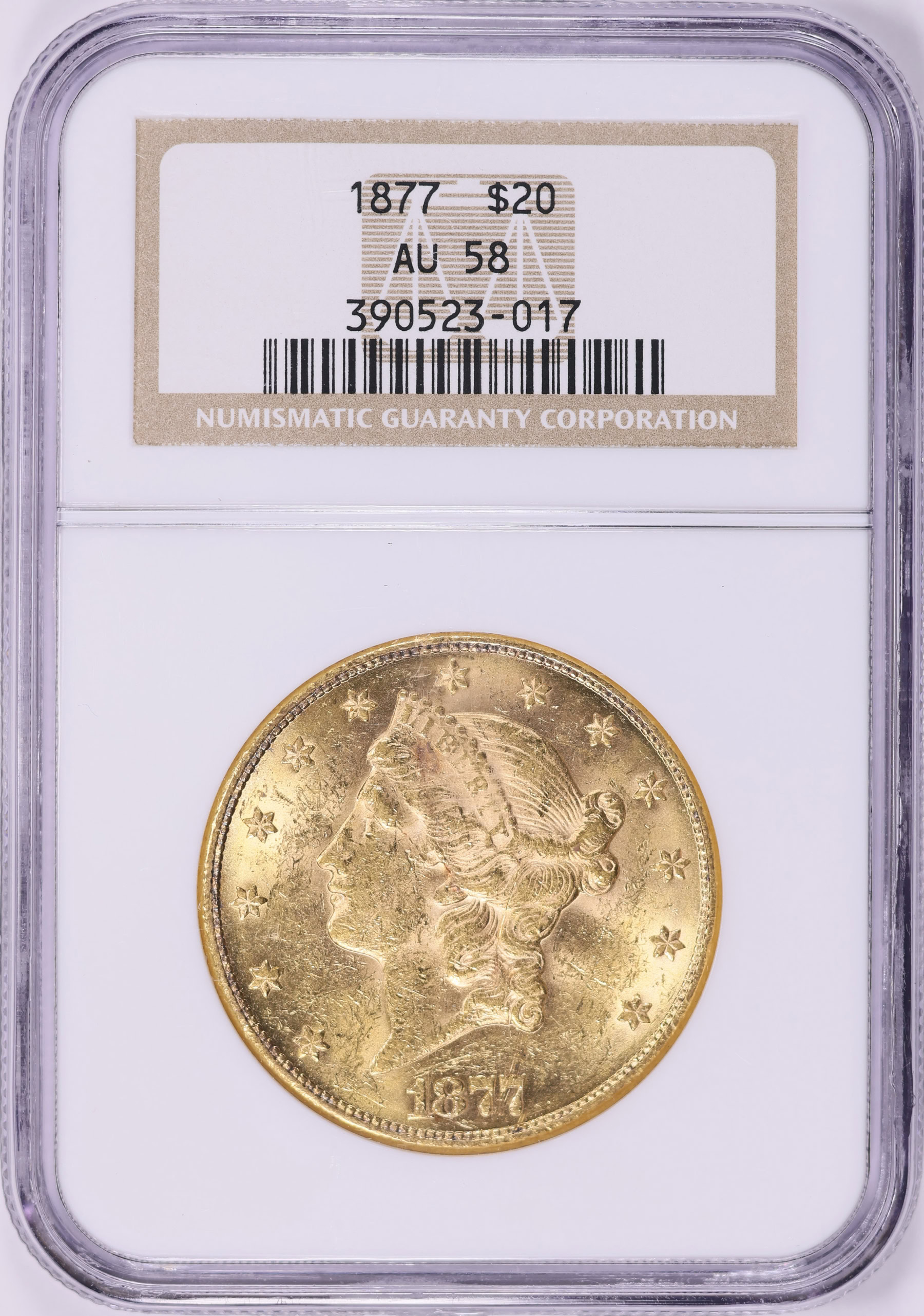 1877 Liberty Gold Double Eagle NGC AU-58 (Item 1813306 ...