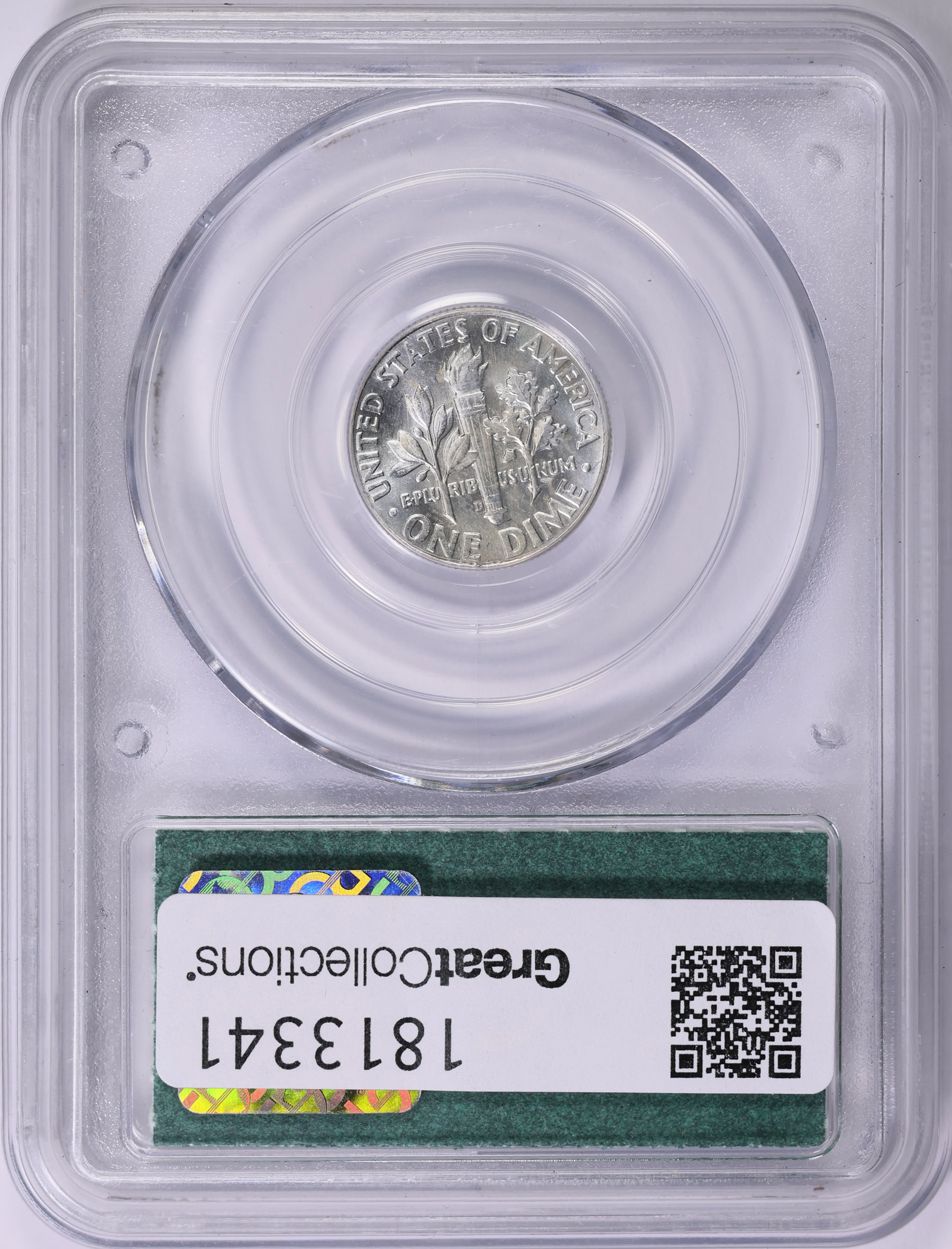 1964-D Roosevelt Dime PCGS MS-64 OGH (Doily) (Sample Slab) (Item ...