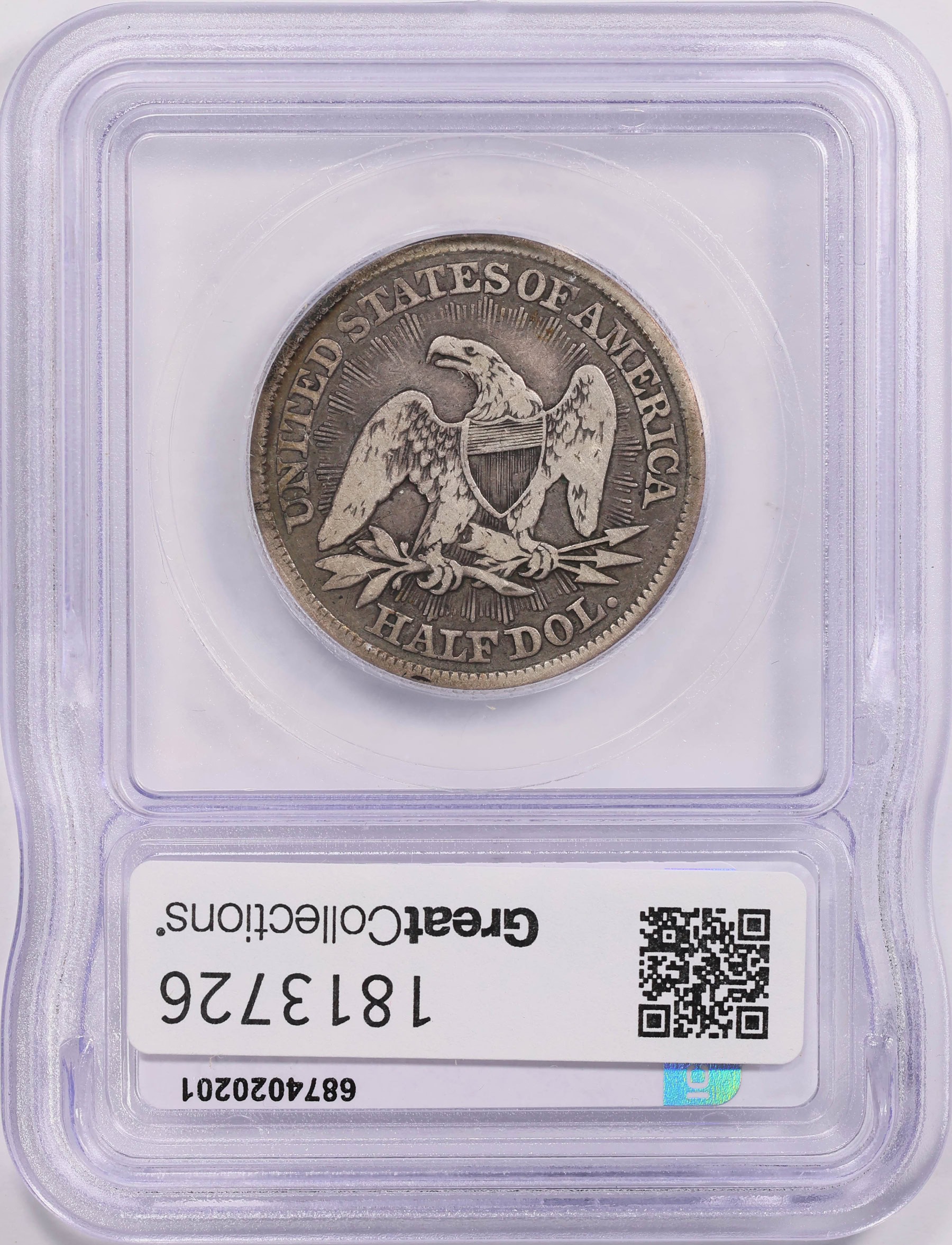 1853 Seated Liberty Half Dollar Arrows and Rays ICG F-15 (Item 1813726) | GreatCollections Coin ...