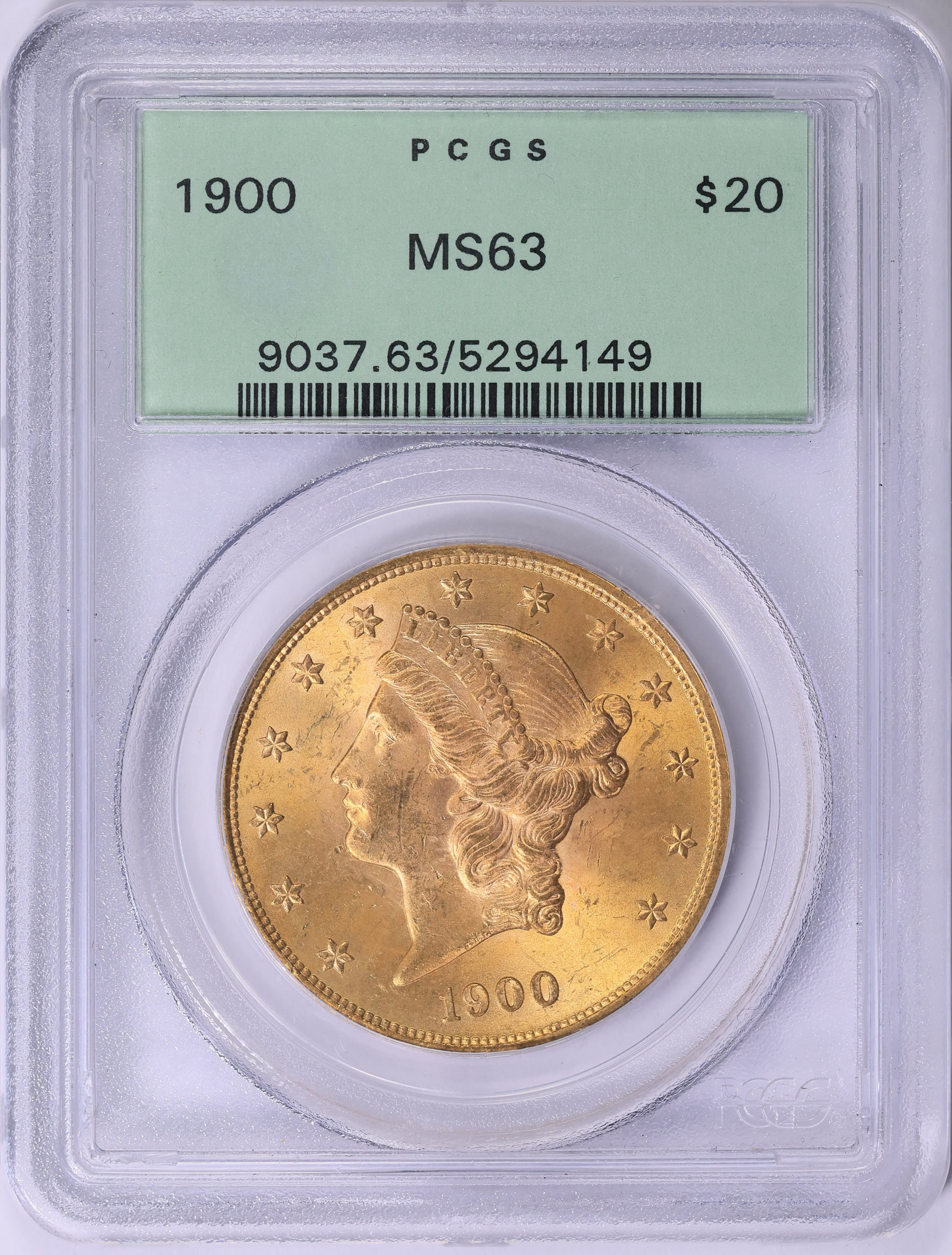 1900 Liberty Gold Double Eagle PCGS MS-63 OGH (Item 1814136) | GreatCollections Coin Auctions