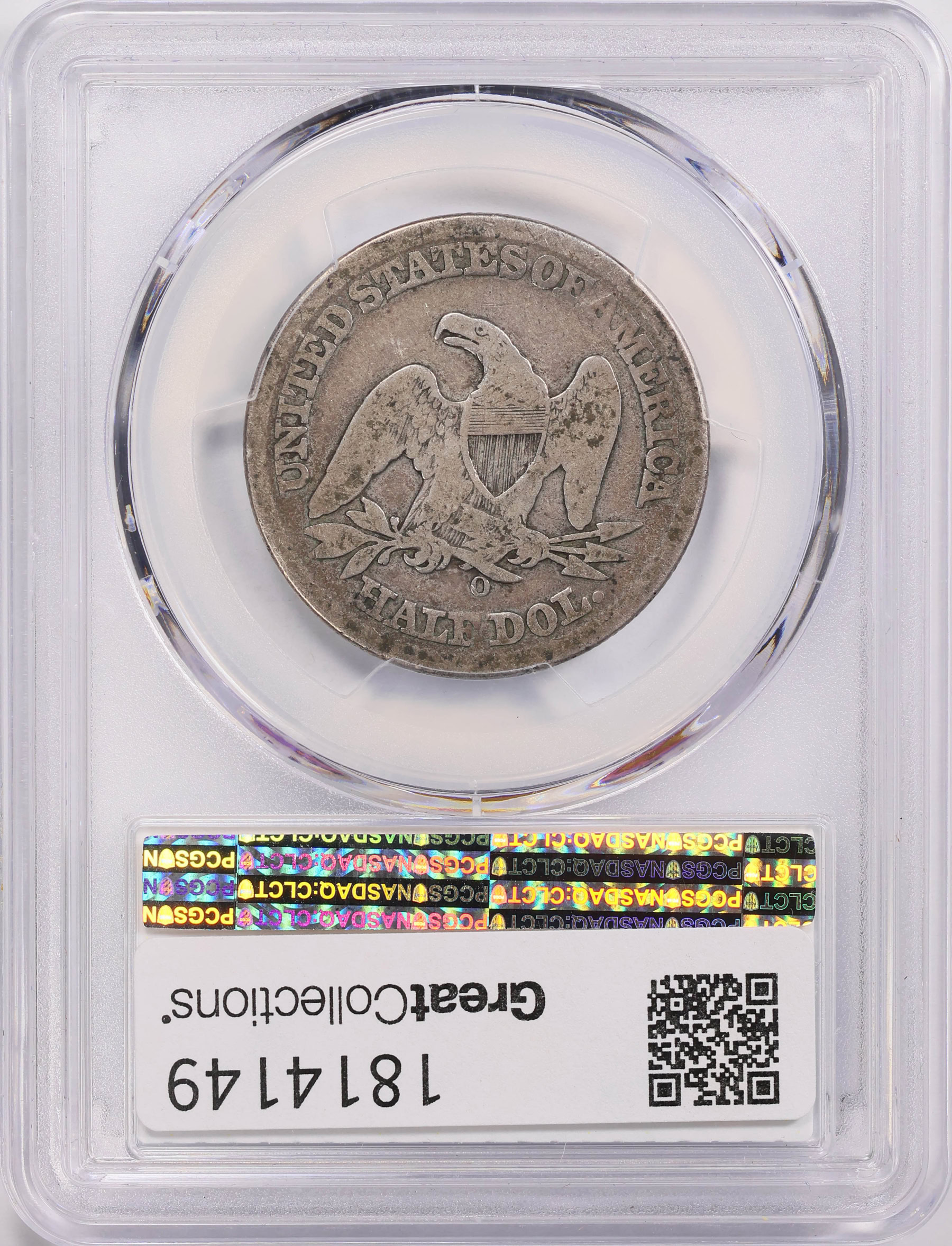 1849-O Seated Liberty Half Dollar Large O WB-10 PCGS G-04 (CAC Green) (Item 1814149 ...