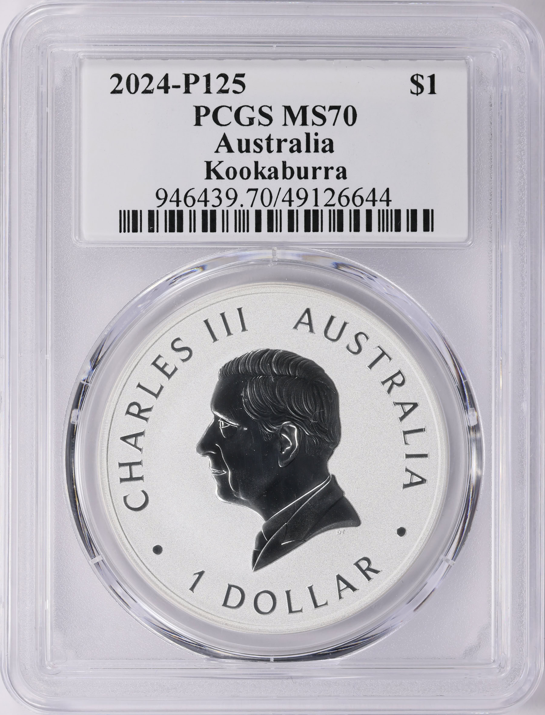 Australia 2024-P 125 Silver Dollar Kookaburra KM-4345 PCGS MS-70 (Ultra ...