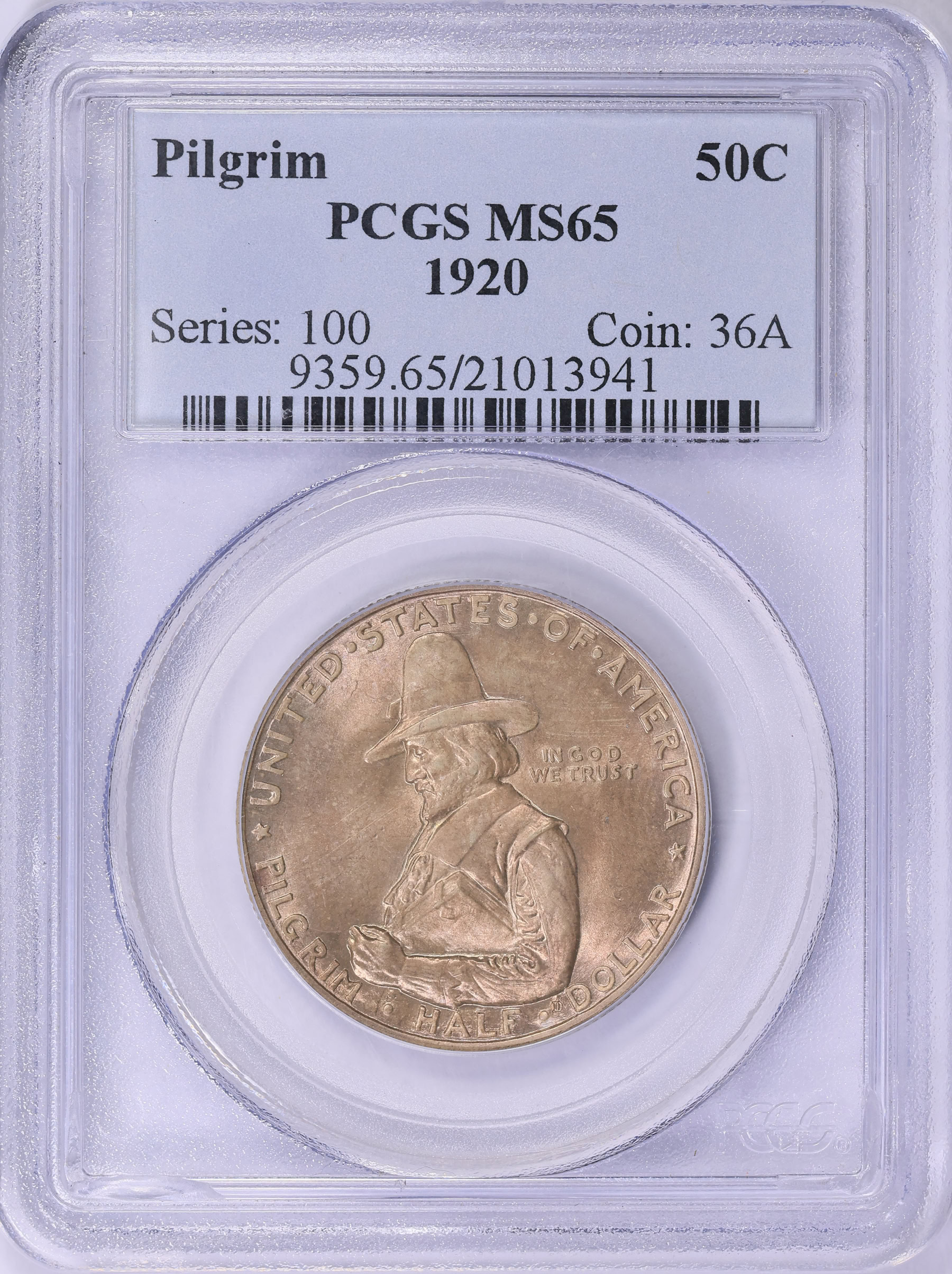 1920 Pilgrim Tercentenary Half Dollar PCGS MS-65 (Item 1814338 ...