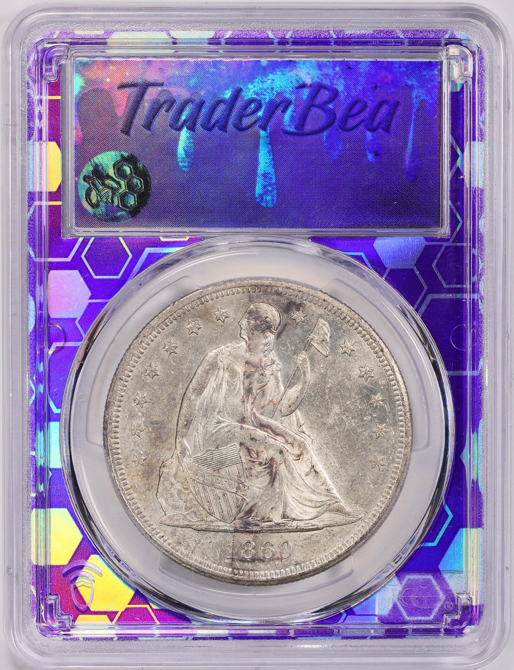 1860-O Seated Liberty Silver Dollar PCGS MS-61 (Holographic Bee Frame Holder) (Item 1814572 ...
