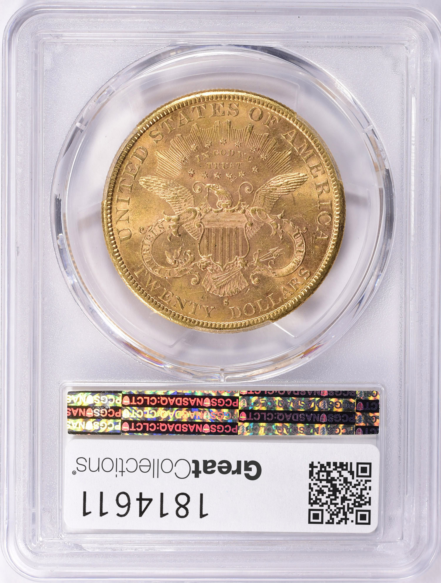 1881-S Liberty Gold Double Eagle PCGS MS-63 (CAC Green) (The Fairmont Collection) (Item 1814611 ...