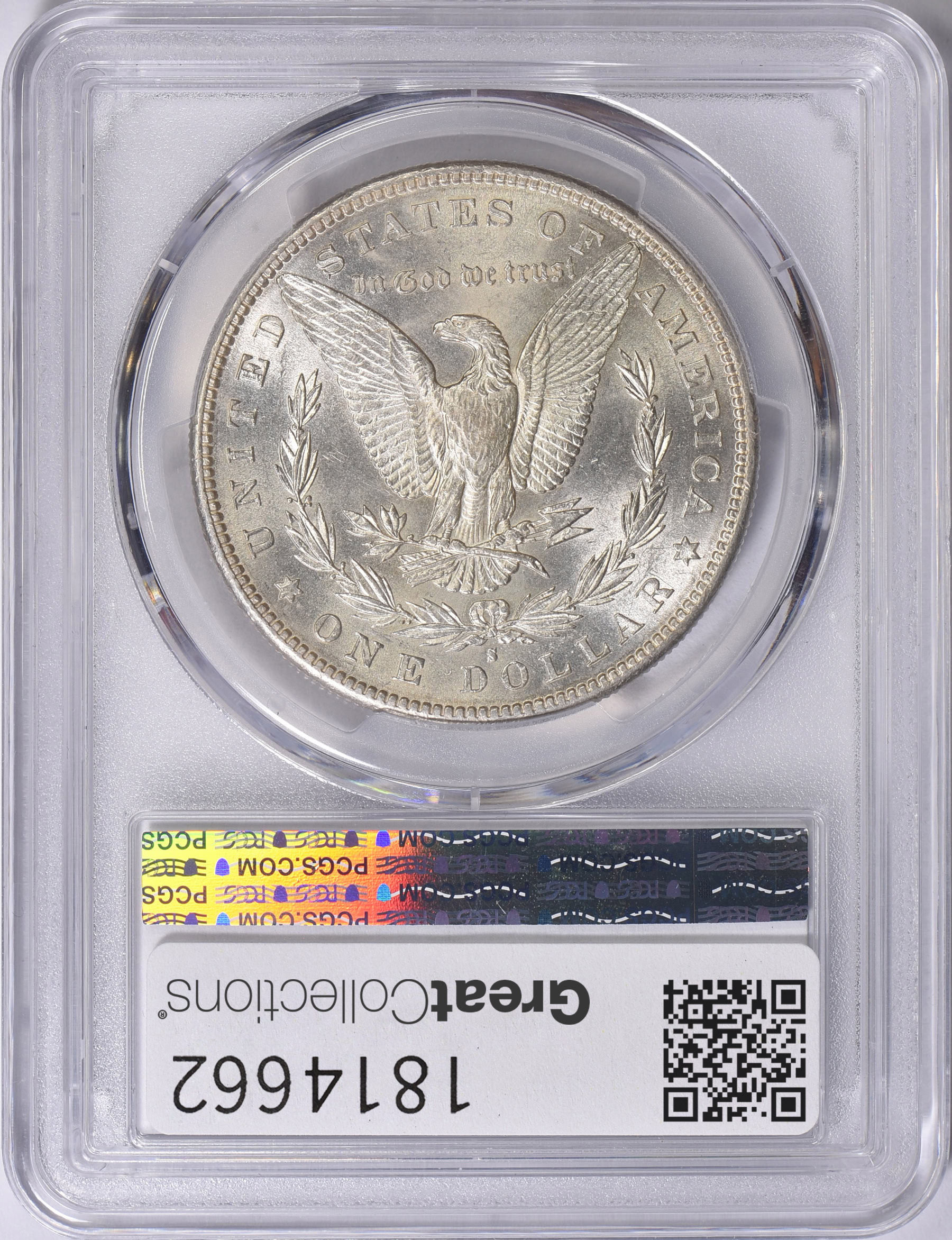 1884-S Morgan Silver Dollar PCGS AU-58 (Item 1814662) | GreatCollections Coin Auctions