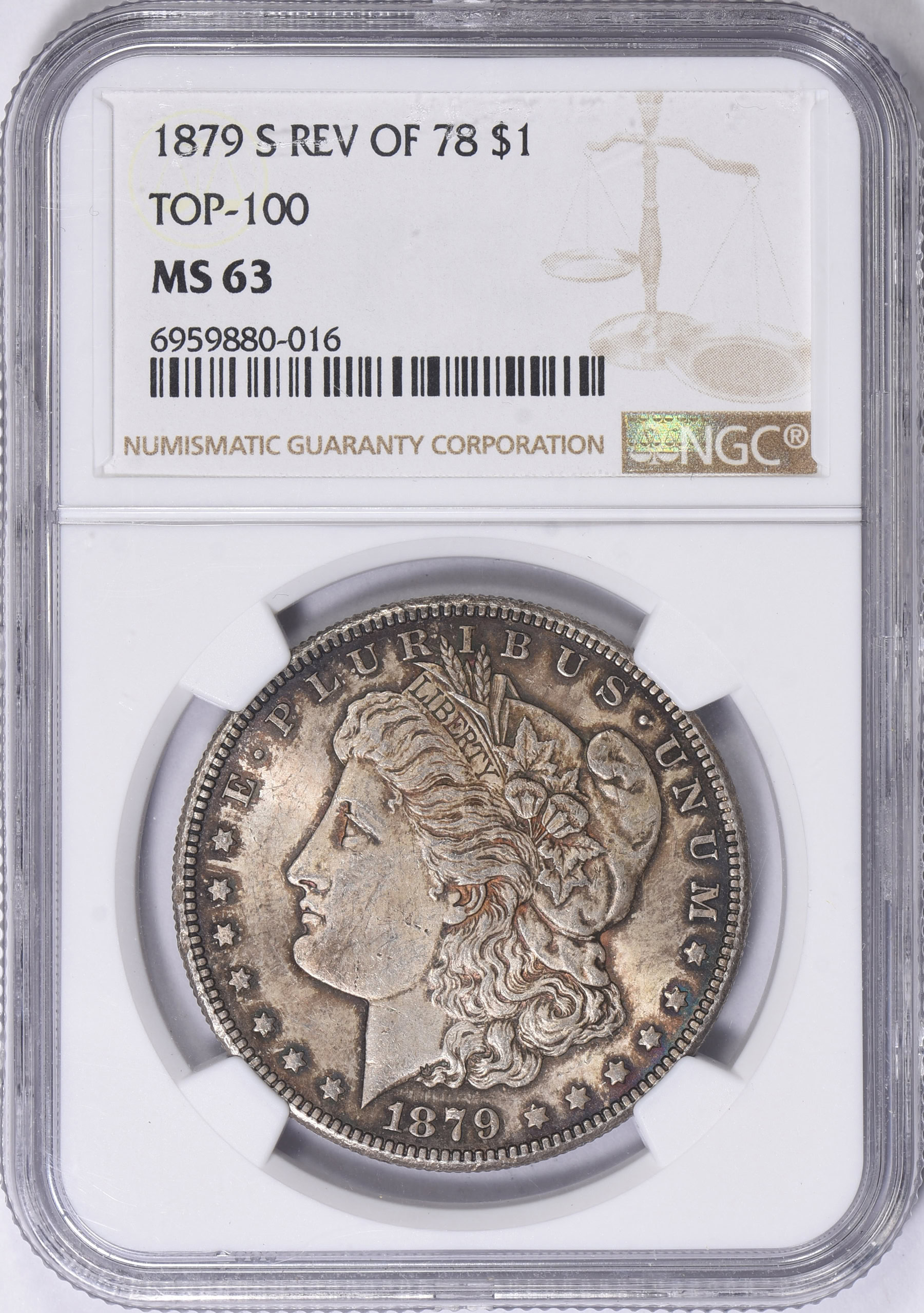 1879-S Morgan Silver Dollar Reverse of 1878 Top 100 NGC MS-63 (Toned) (Item 1814837 ...