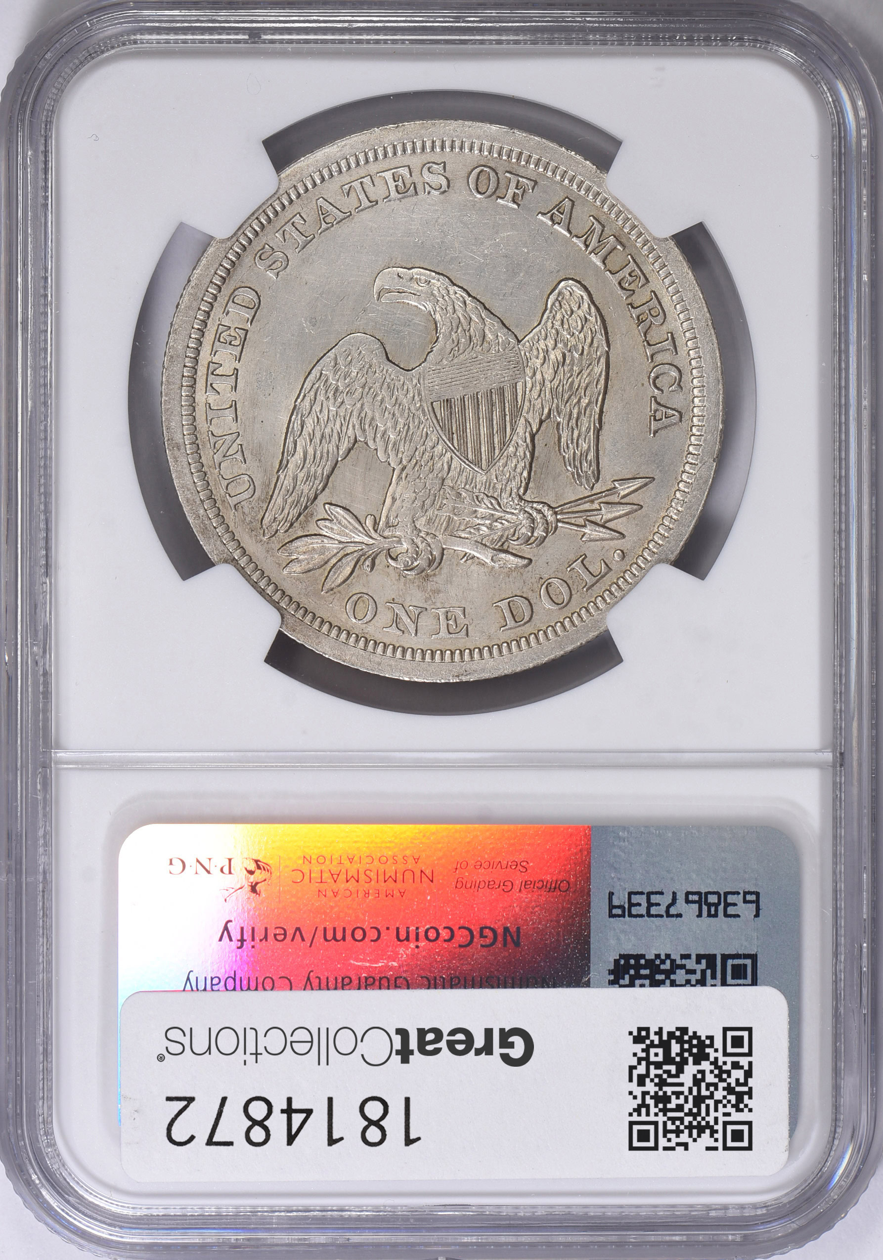 1847 Seated Liberty Silver Dollar NGC Unc Details (Item 1814872 ...
