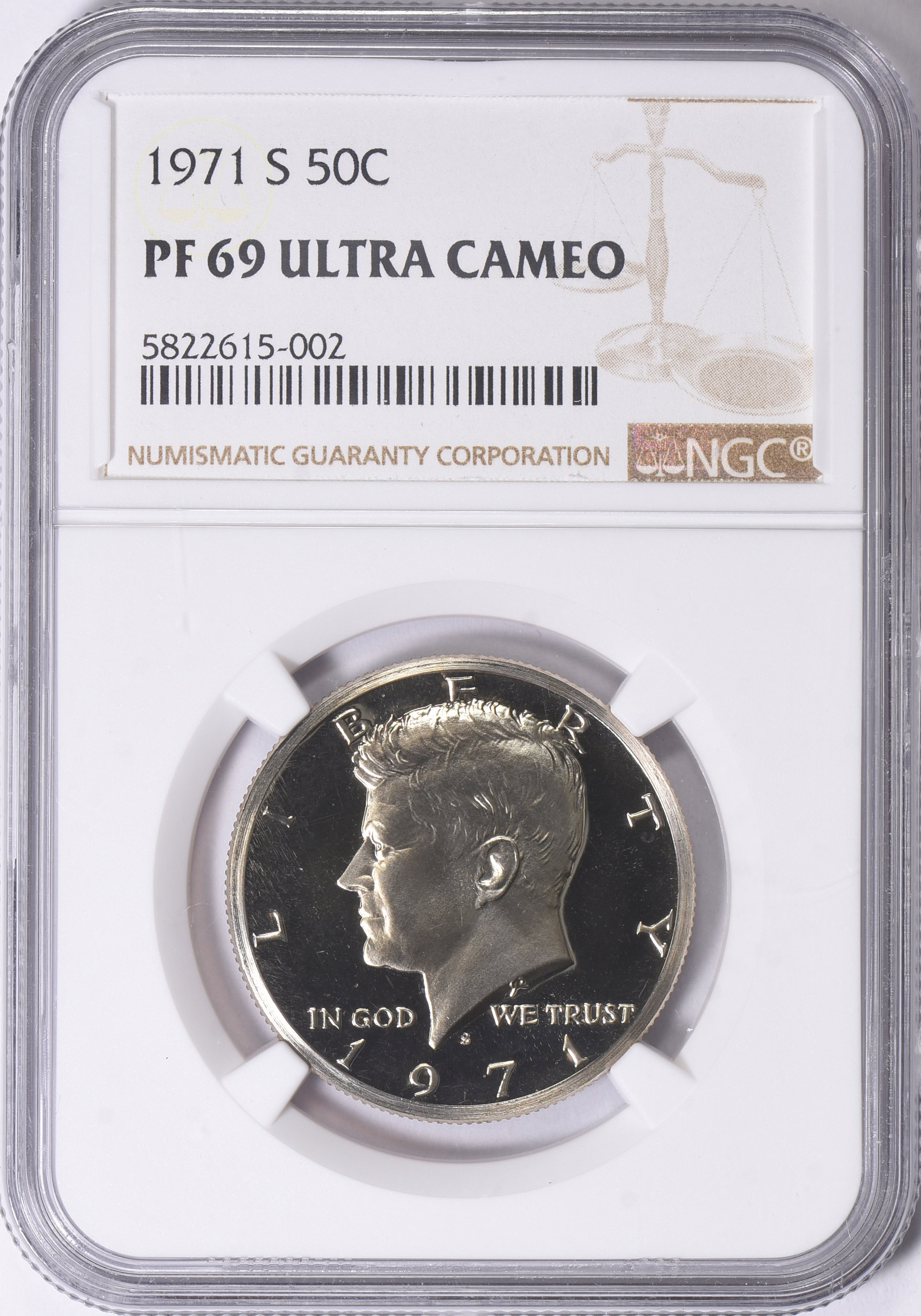 1971-S Kennedy Half Dollar NGC Proof-69 UC (Item 1814894 ...