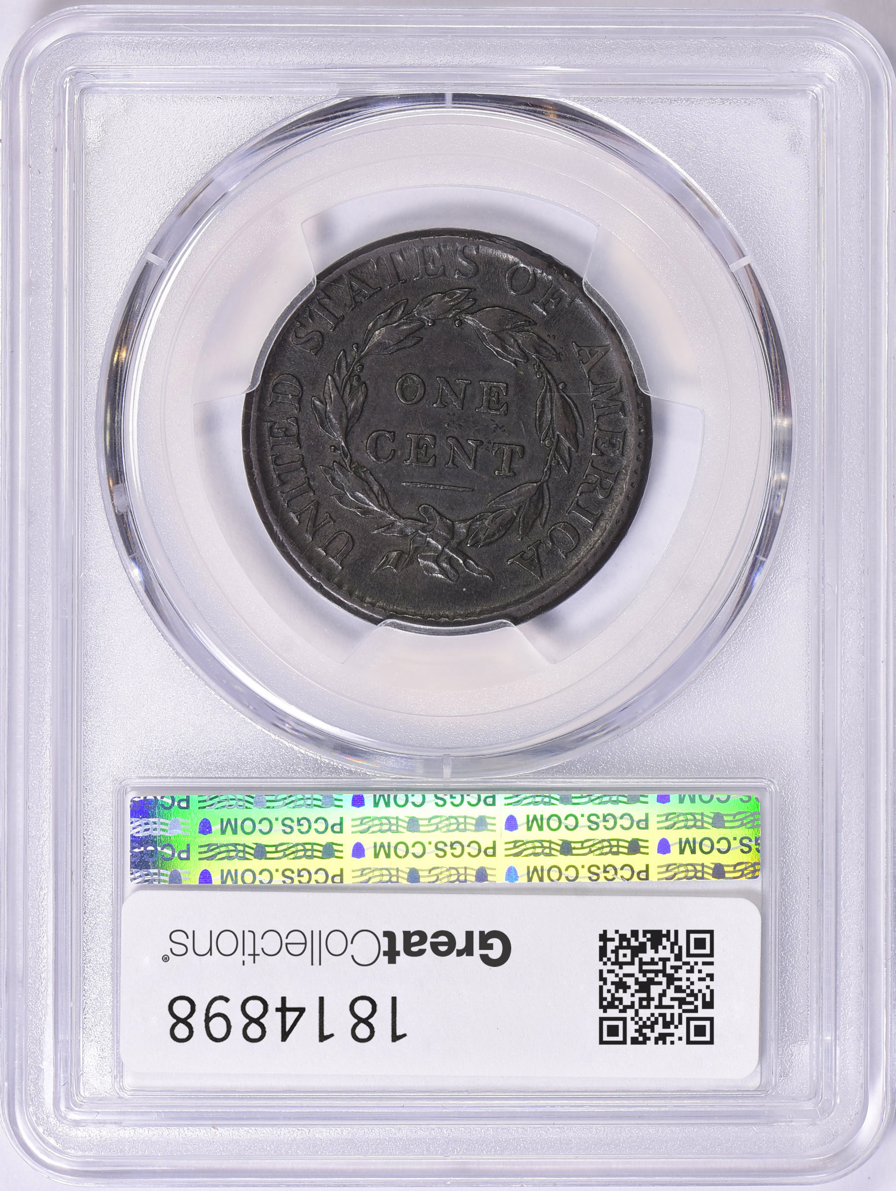 1814 Classic Cent Plain 4 PCGS VF-30 BN (Item 1814898) | GreatCollections Coin Auctions