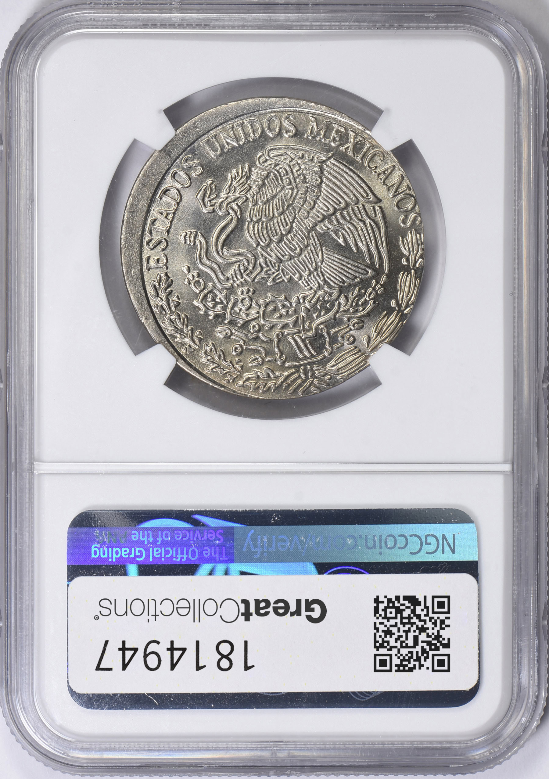 Mint Error Mexico 1976-Mo 5 Pesos Large Date KM-472 Struck 10% Off ...