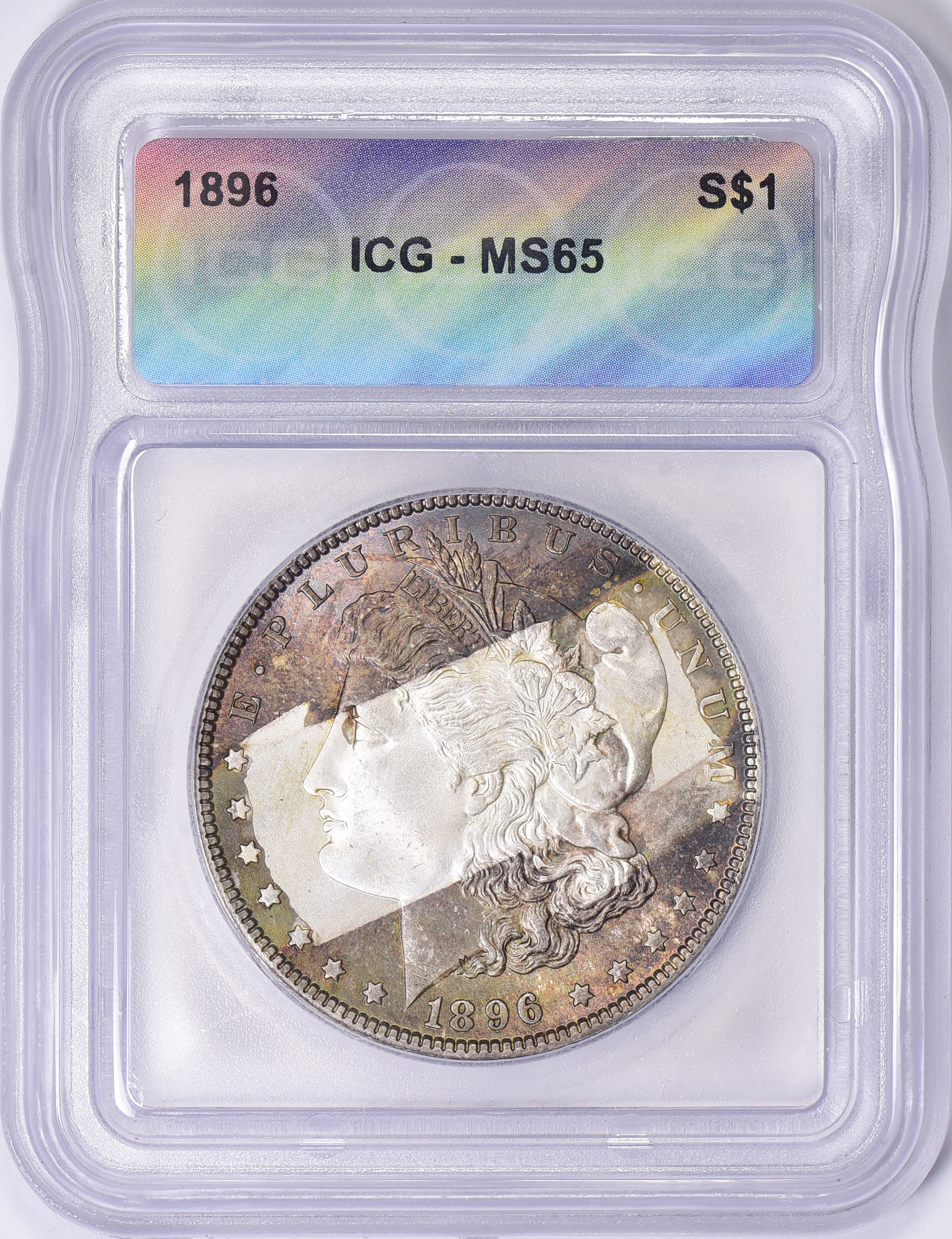 1896 Morgan Silver Dollar ICG MS-65 (Toned) (Item 1815033 ...