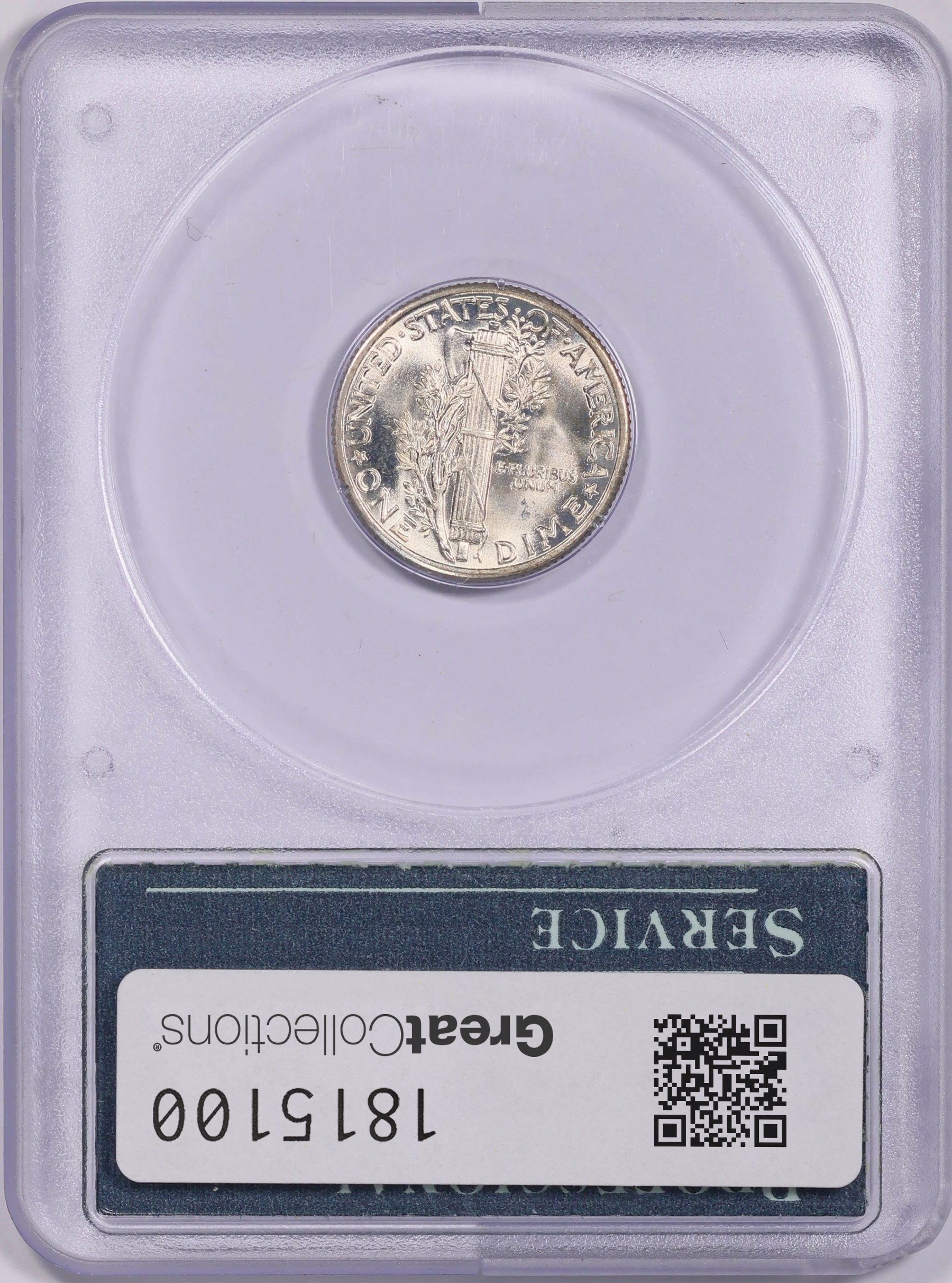 1937 Mercury Dime PCGS MS-65 FB (CAC Green) OGH (1st Gen) (Item 1815100 ...