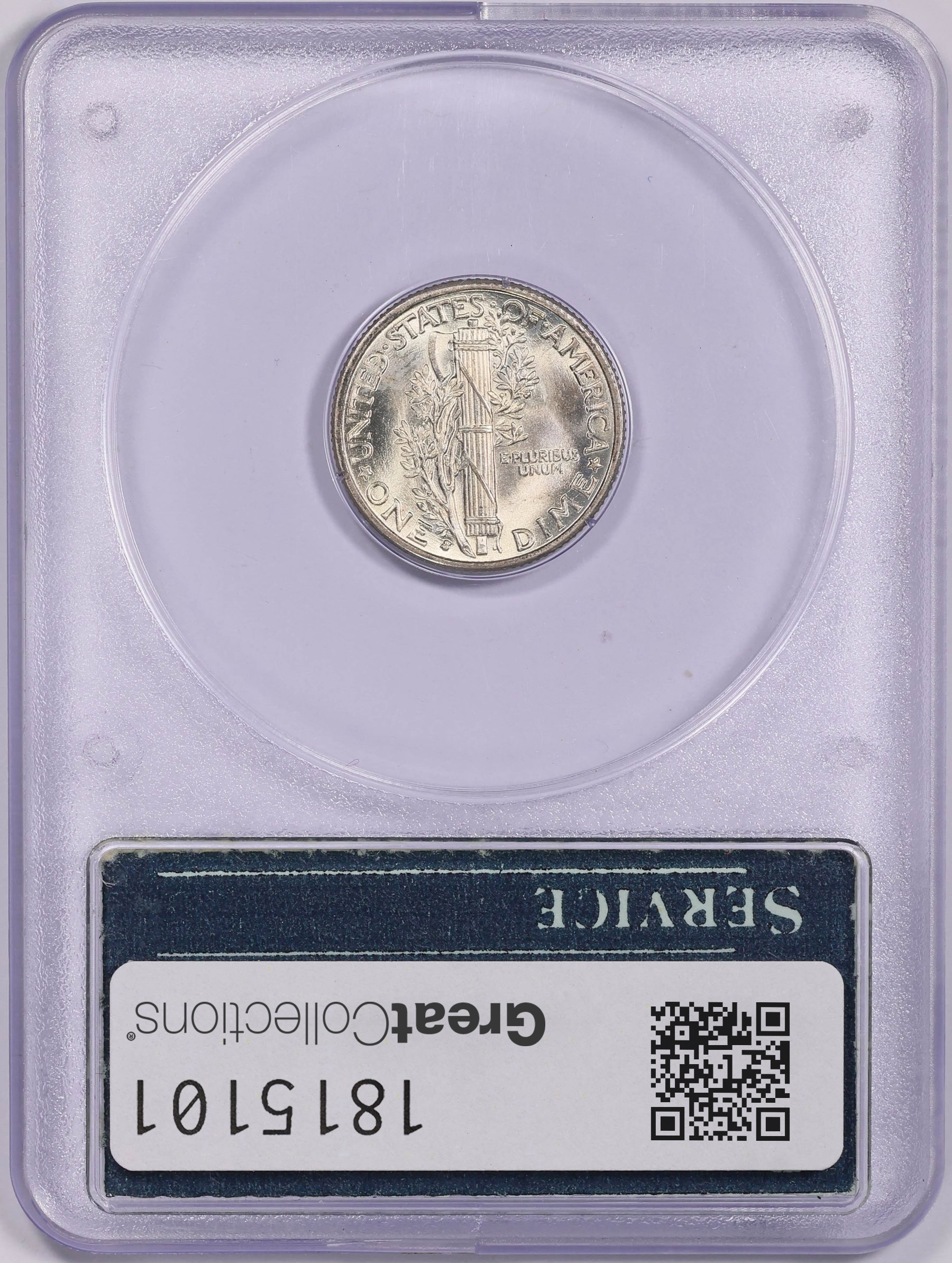1936-S Mercury Dime PCGS MS-64 FB (CAC Green) OGH (1st Gen) (Item 1815101) | GreatCollections ...