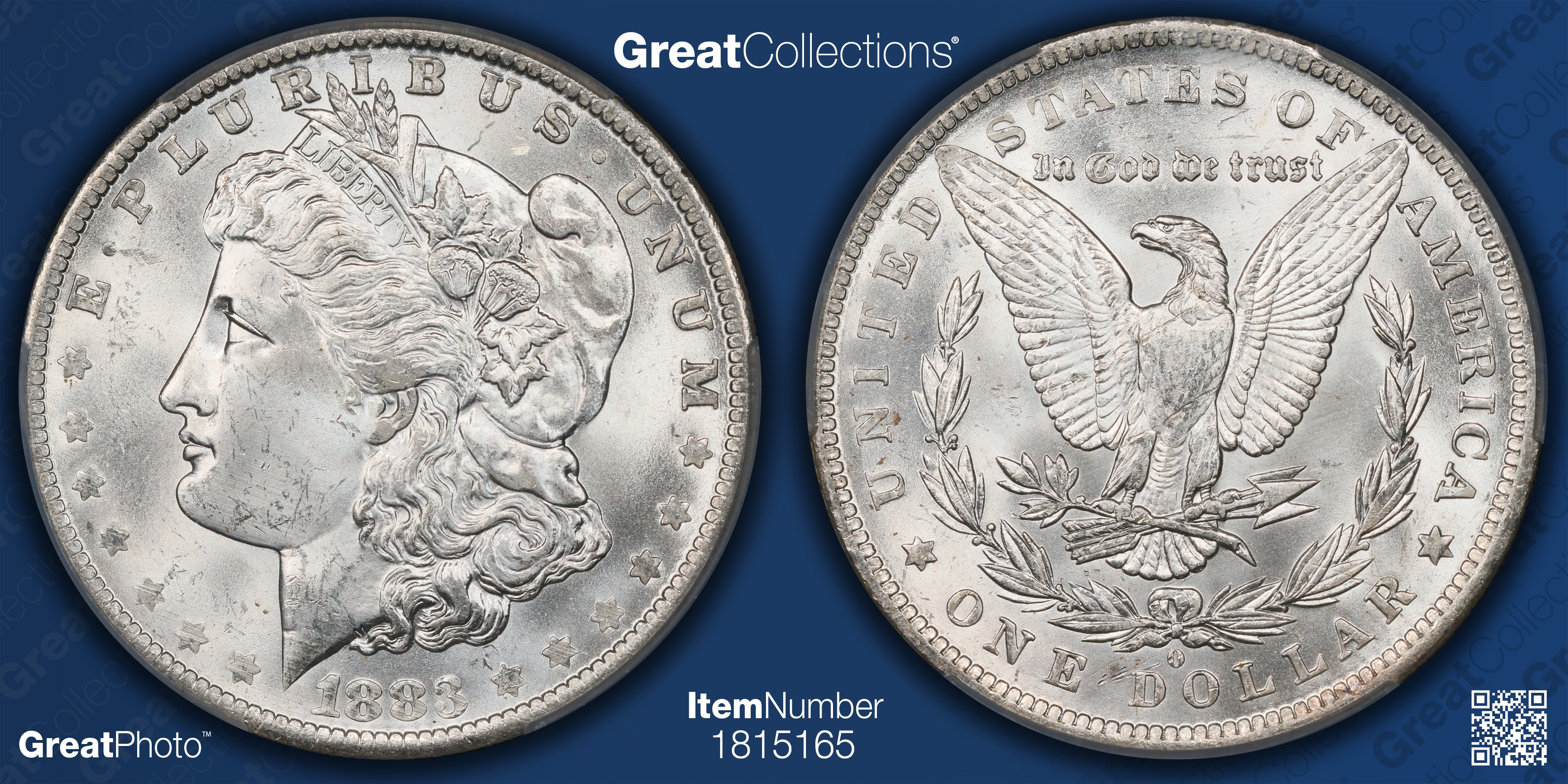 1883-O Morgan Silver Dollar CACG MS-64 (Item 1815165 ...