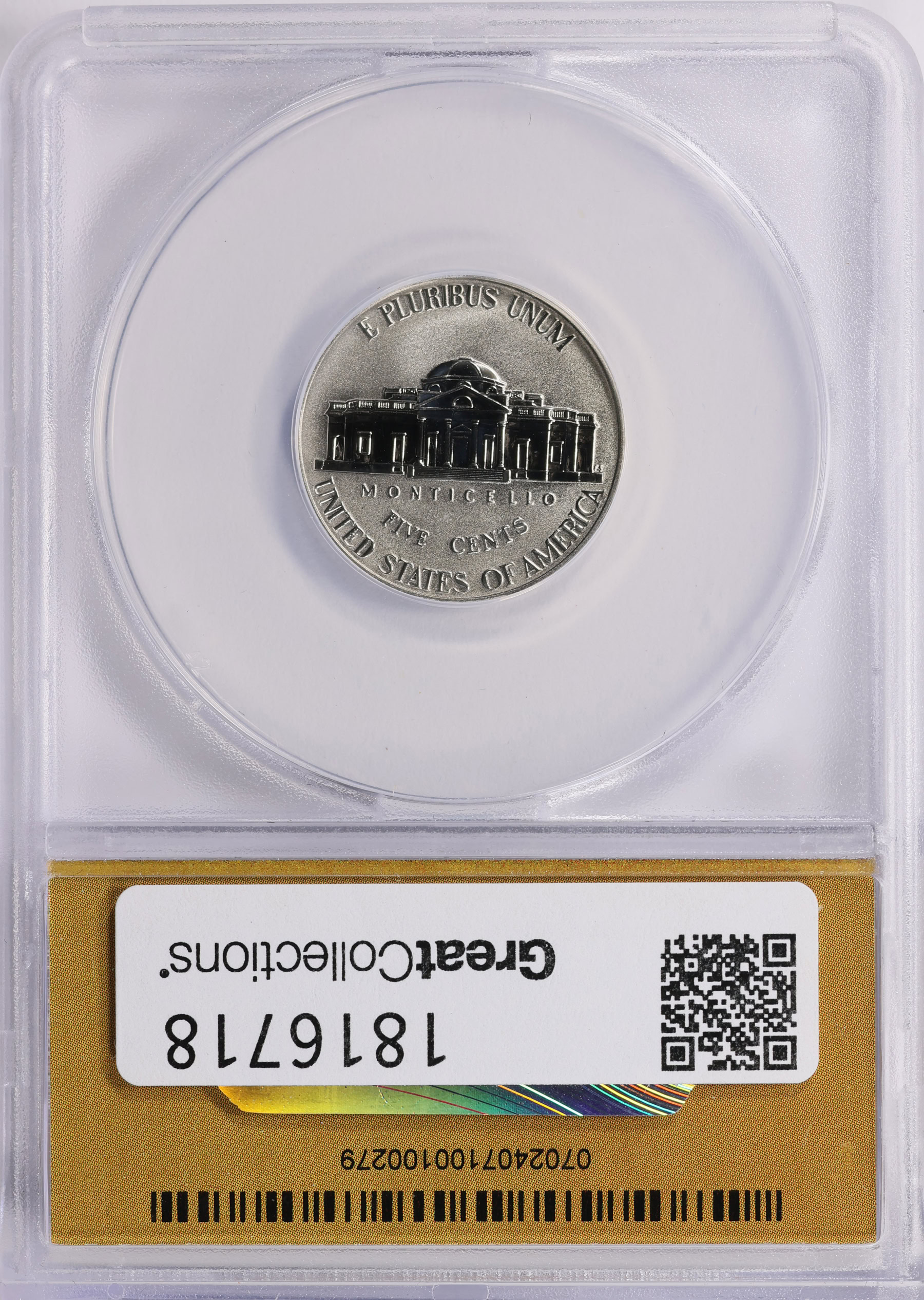 2018-S Jefferson Nickel First Day of Issue From the 50th Anniversary ...