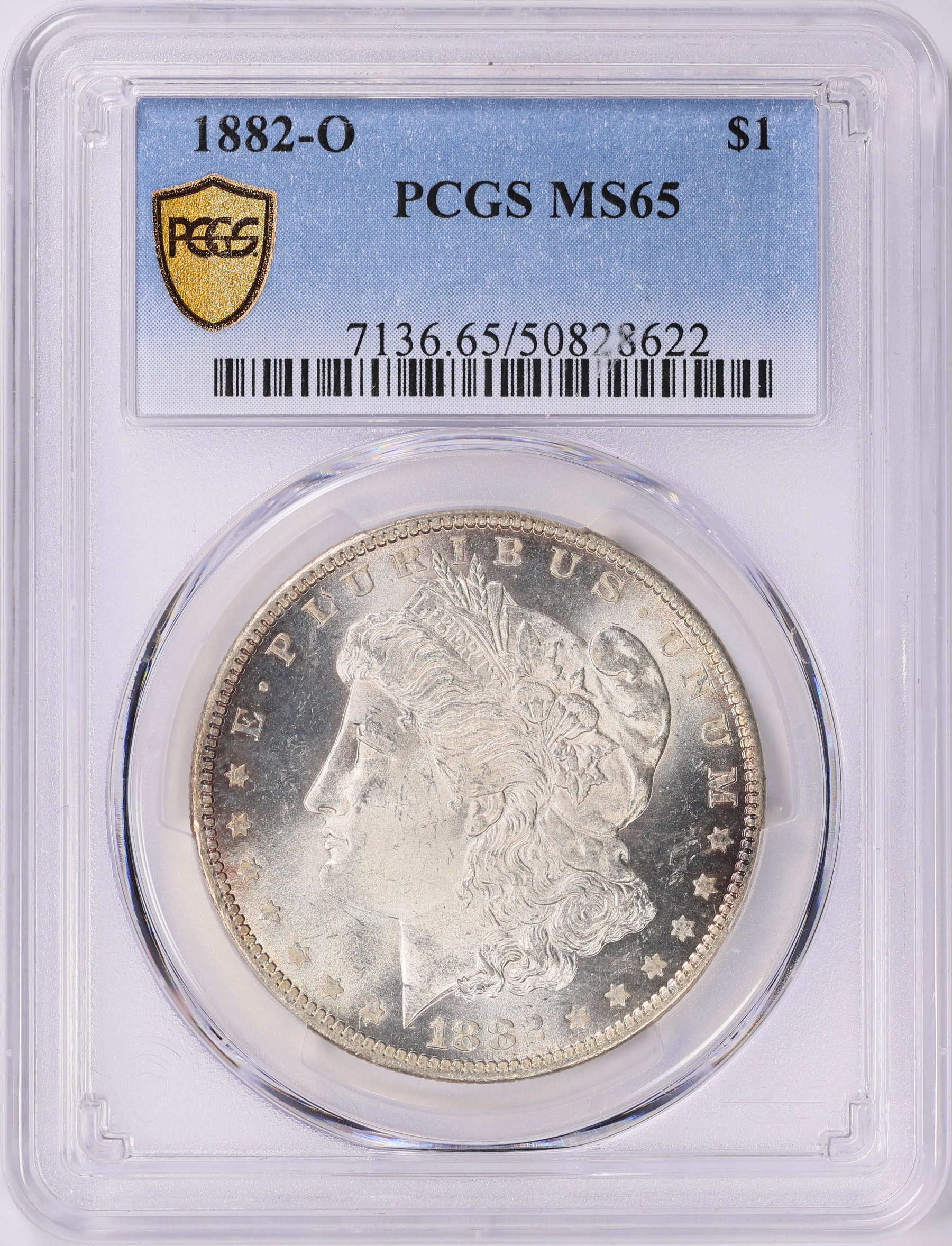 1882-O Morgan Silver Dollar PCGS MS-65 (Toned) (Item 1816897) | GreatCollections Coin Auctions