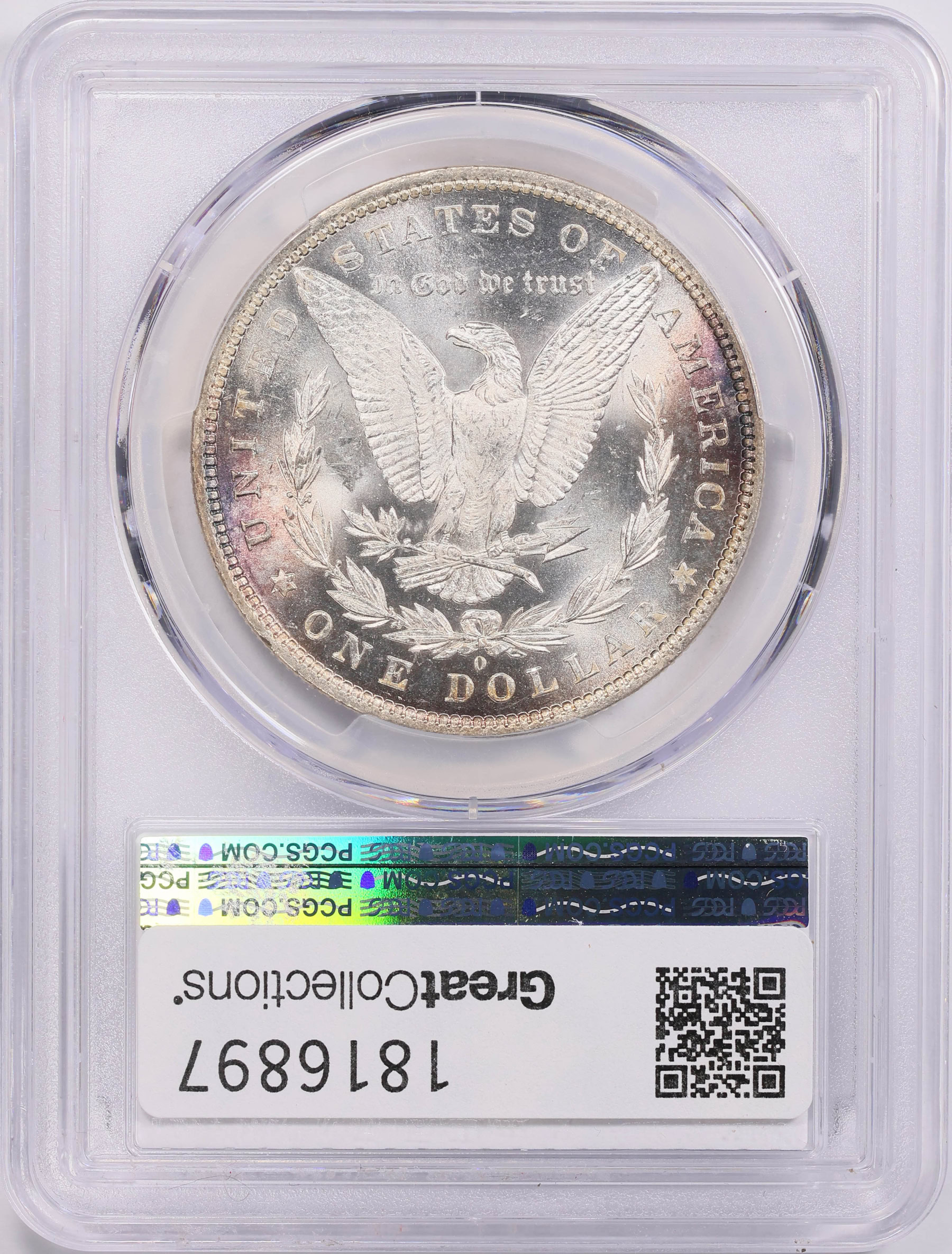 1882-O Morgan Silver Dollar PCGS MS-65 (Toned) (Item 1816897) | GreatCollections Coin Auctions