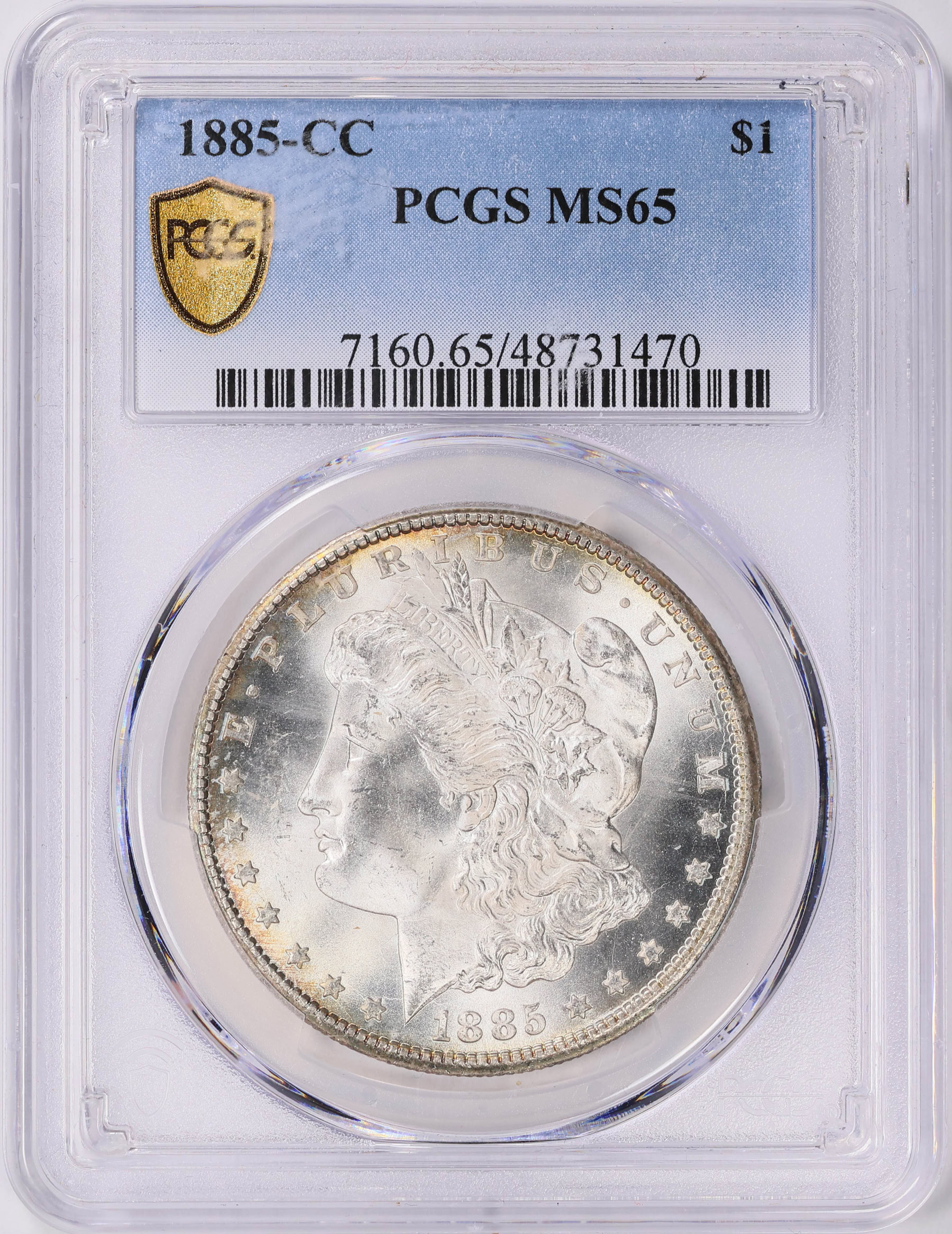 1885-CC Morgan Silver Dollar PCGS MS-65 (Item 1816899) | GreatCollections Coin Auctions