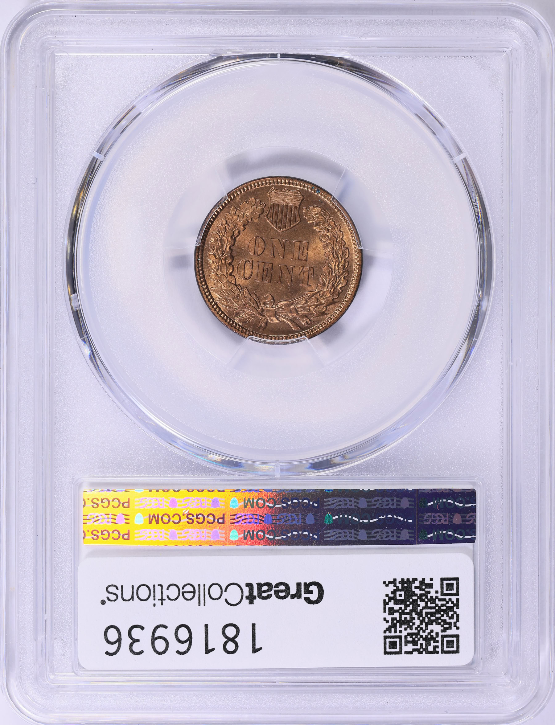 1880 Indian Cent PCGS MS-64 RB (Item 1816936) | GreatCollections Coin Auctions