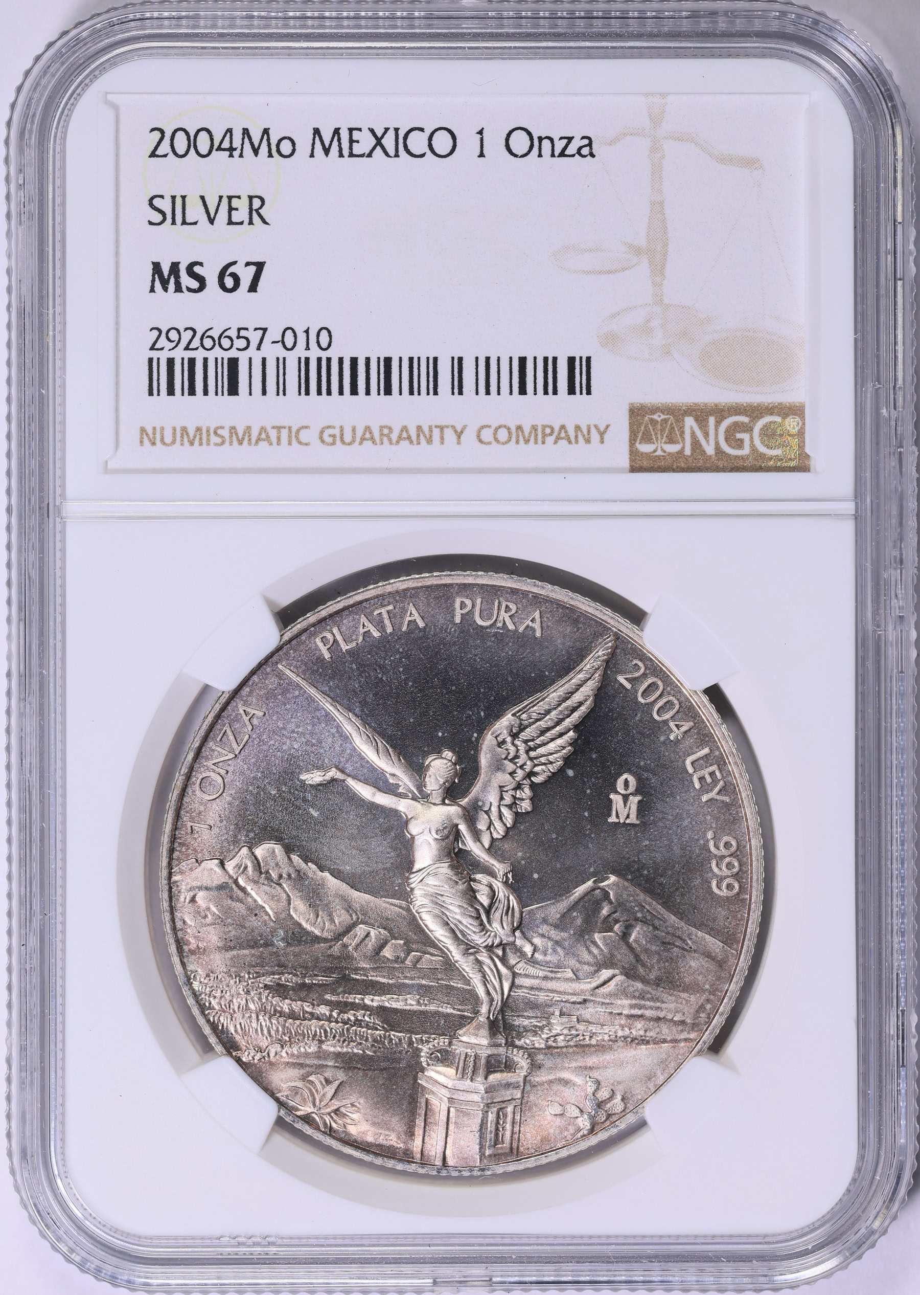 Mexico 2004-Mo Silver Onza Libertad KM-639 NGC MS-67 (Item 1817073) | GreatCollections Coin Auctions