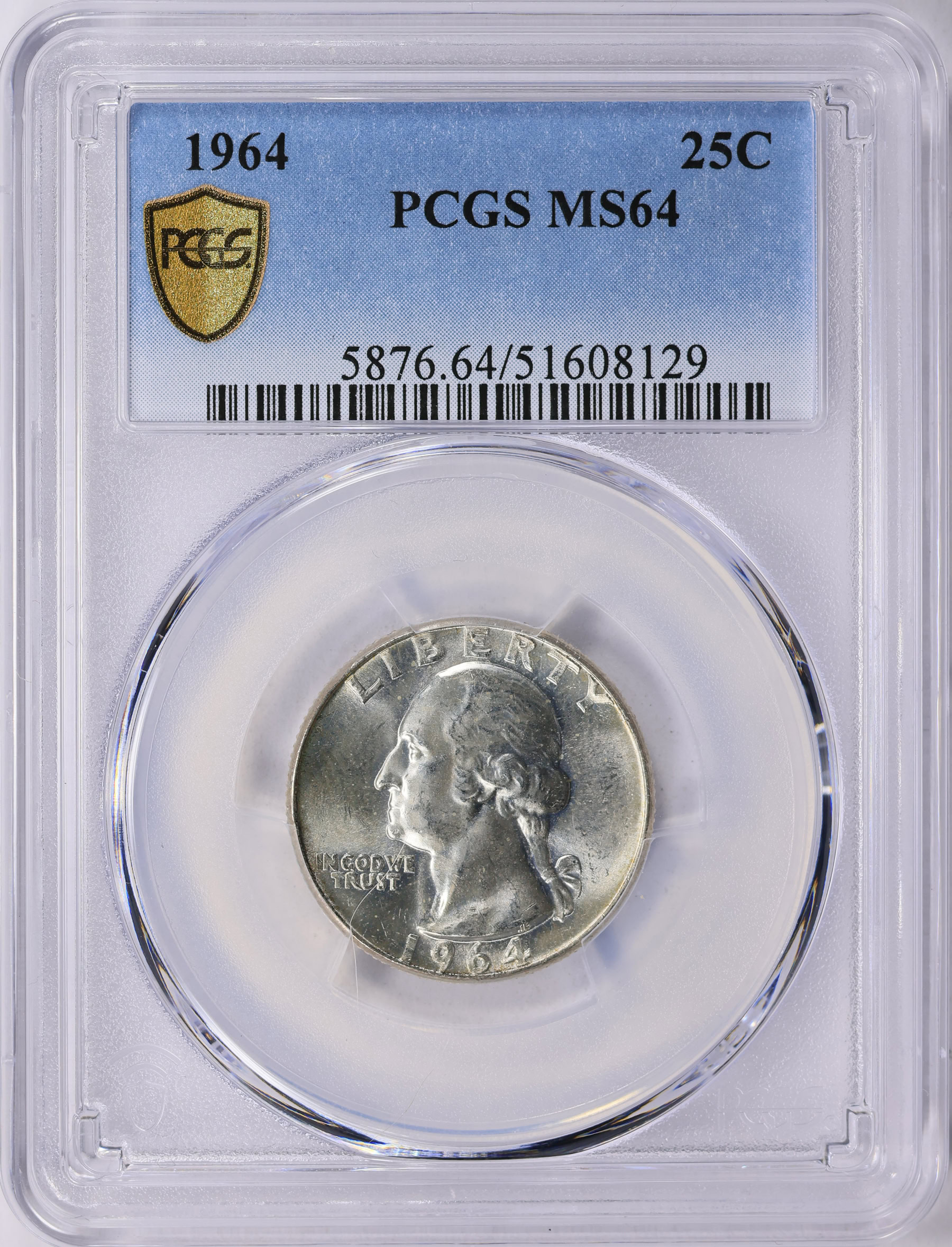 1964 Washington Quarter PCGS MS-64 (Item 1817116) | GreatCollections Coin Auctions