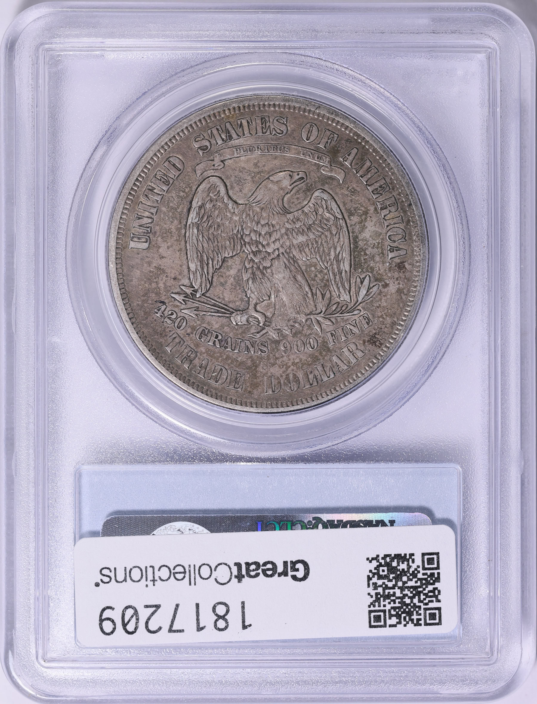 1875-S Trade Silver Dollar PCGS XF-40 (Item 1817209) | GreatCollections Coin Auctions