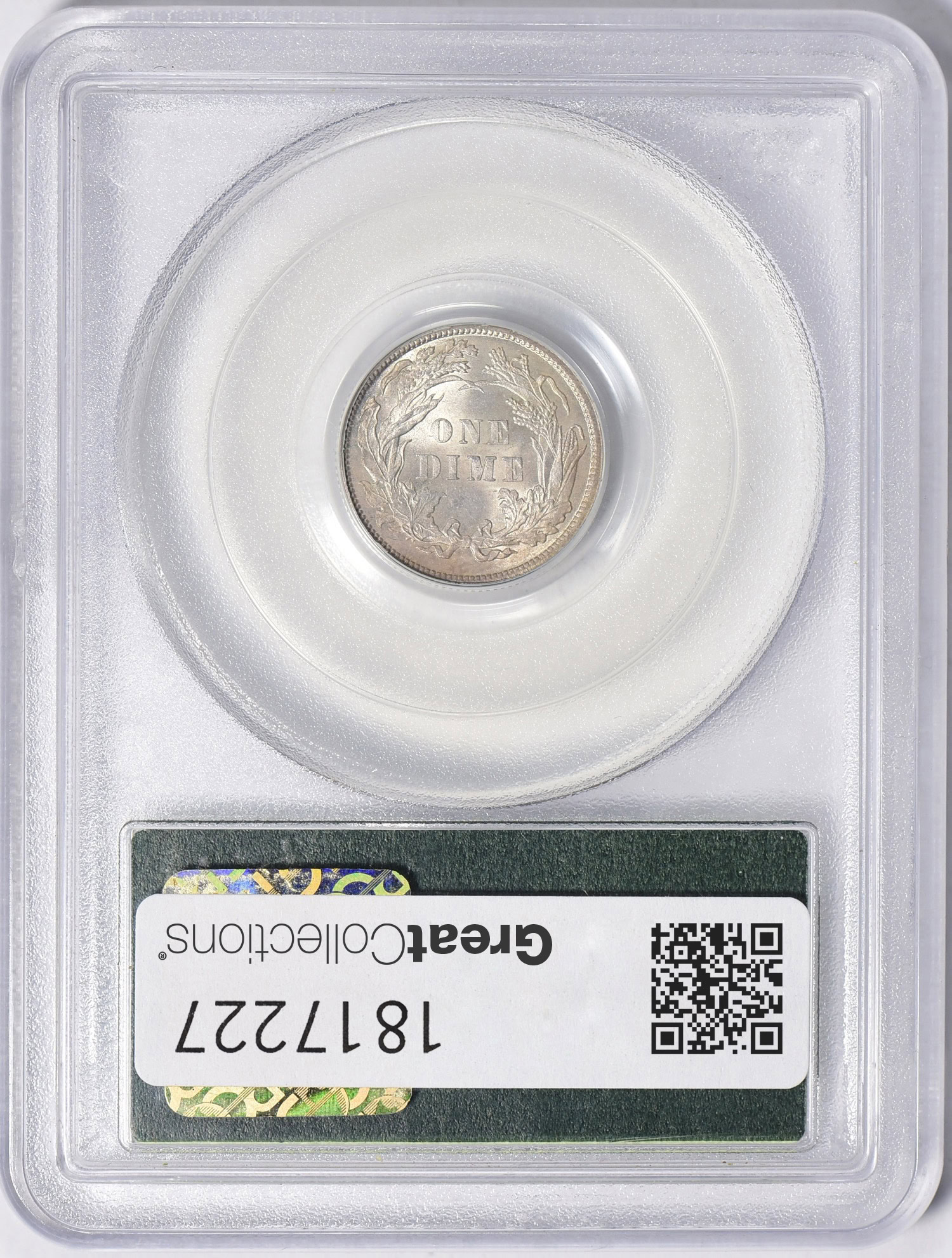 1882 Seated Liberty Dime PCGS MS-63 OGH (Item 1817227) | GreatCollections Coin Auctions