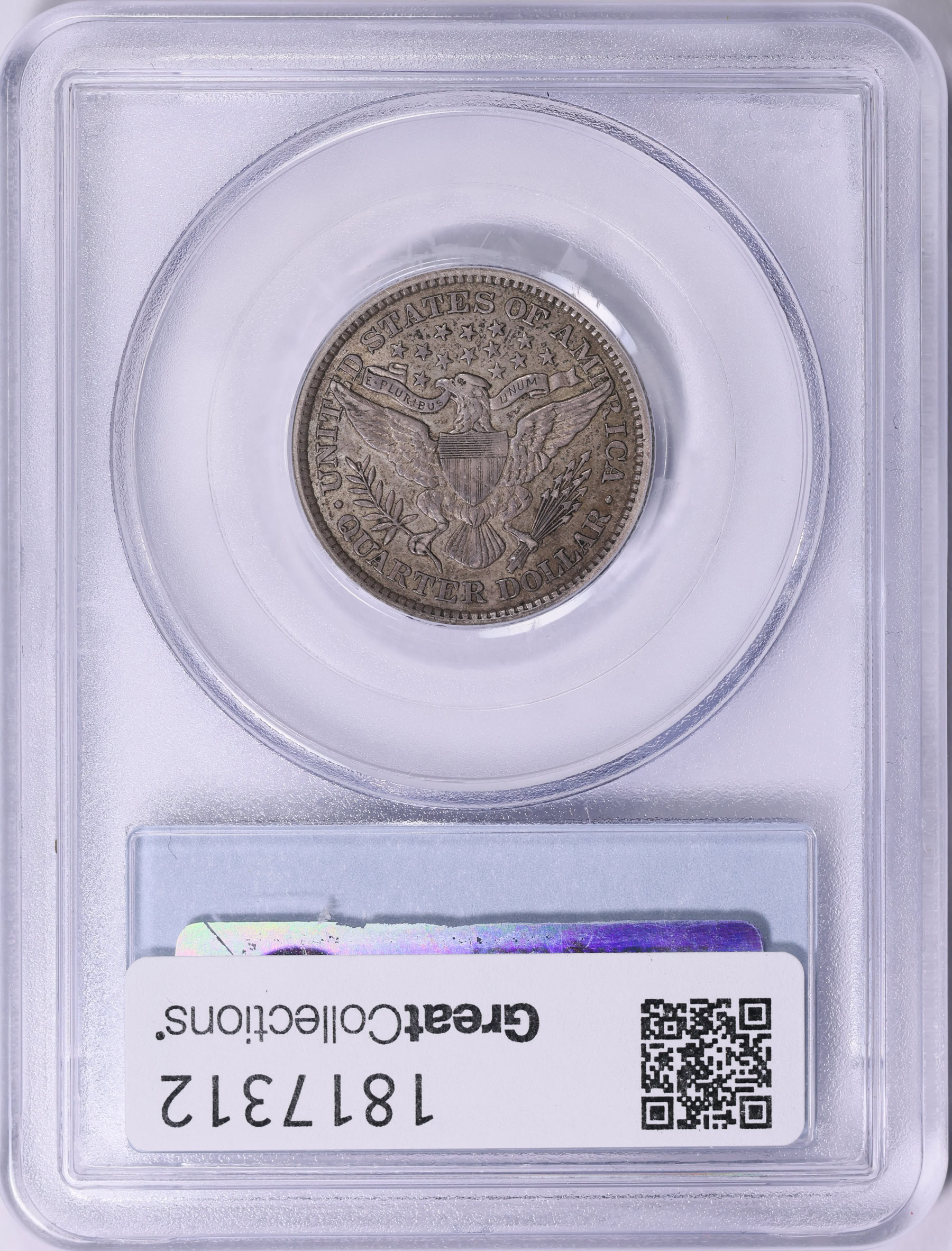 1893 Barber Quarter PCGS AU-53 (Item 1817312) | GreatCollections Coin ...