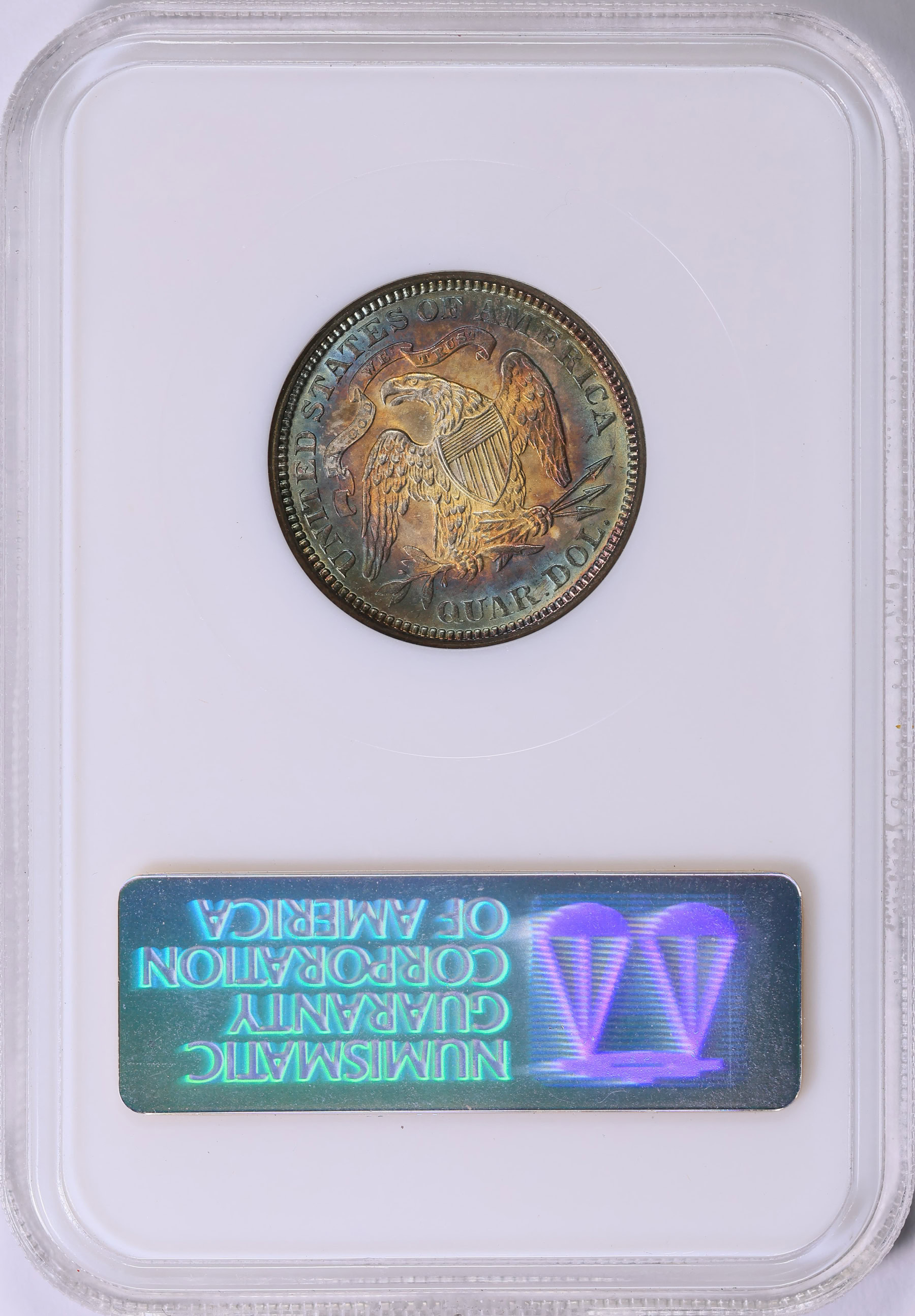 1875 Seated Liberty Quarter NGC MS-63 (CAC Green) OH (Toned) (Item 1817412) | GreatCollections ...