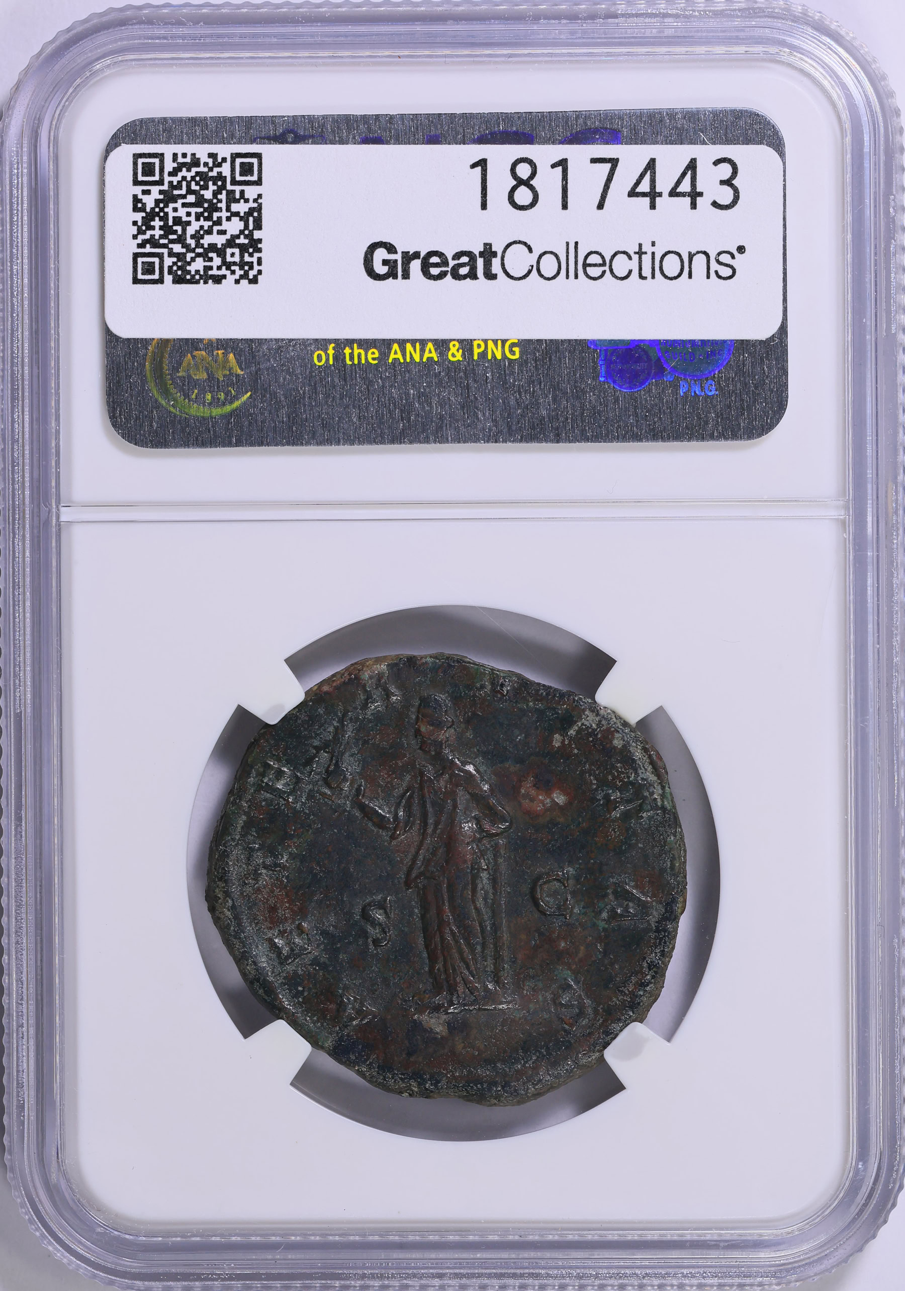 Ancient Roman Empire, Diva Faustina Junior (Died A.D. 176) AE ...