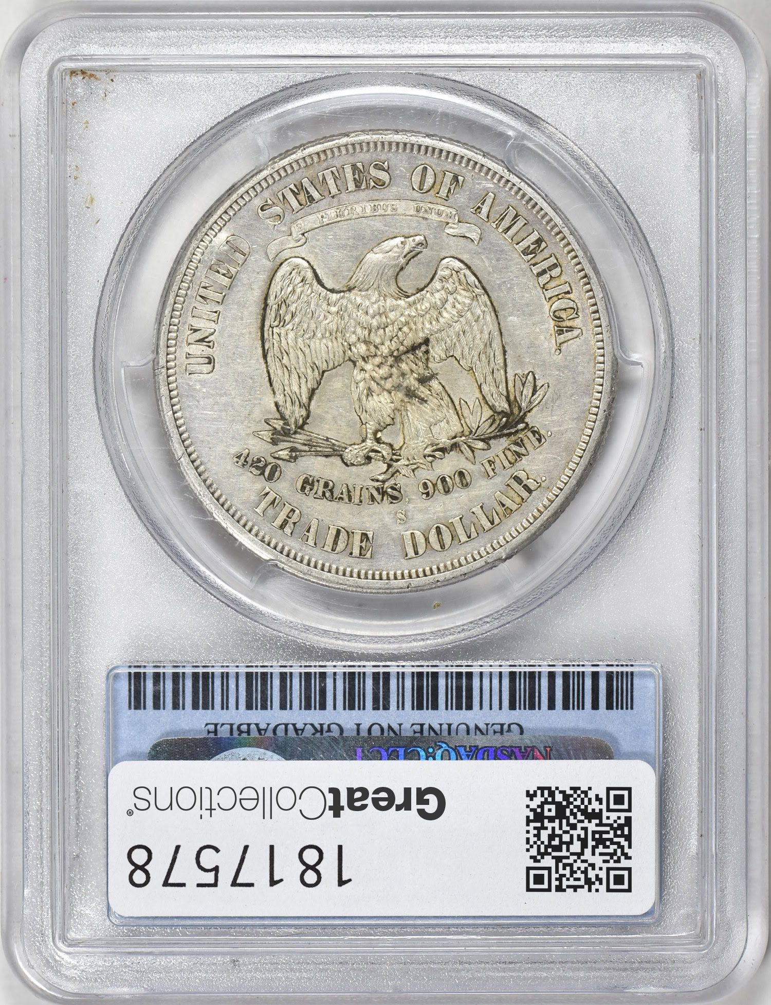 1875-S Trade Silver Dollar Chop Mark PCGS Genuine (Item 1817578 ...