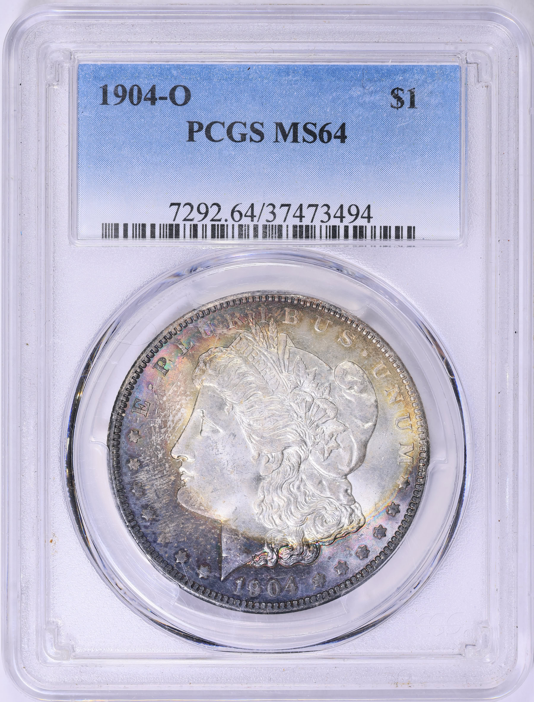 1904-O Morgan Silver Dollar PCGS MS-64 (Toned) (Item 1817645) | GreatCollections Coin Auctions