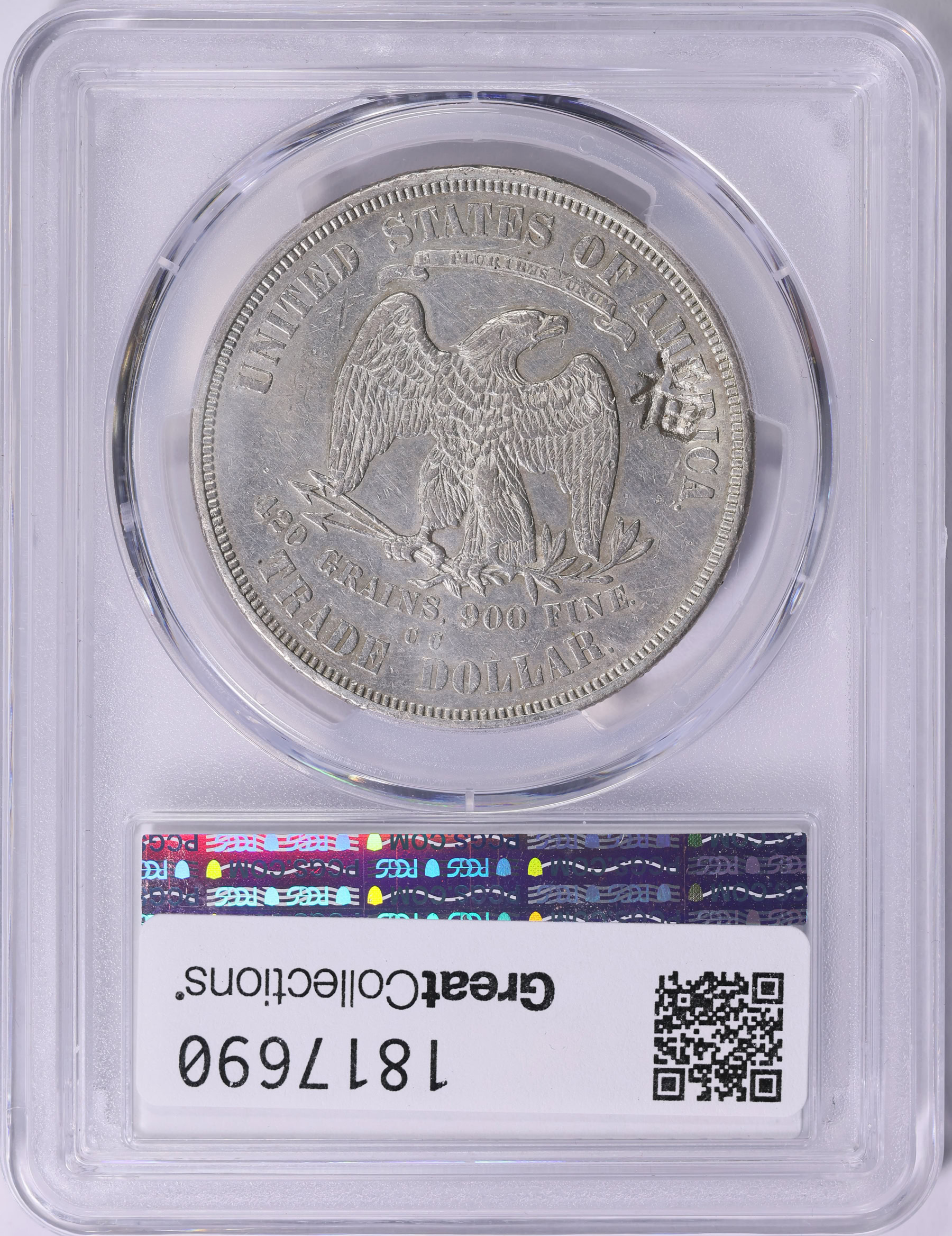 1875-CC Trade Silver Dollar Chop Mark PCGS Genuine AU Details (Item ...