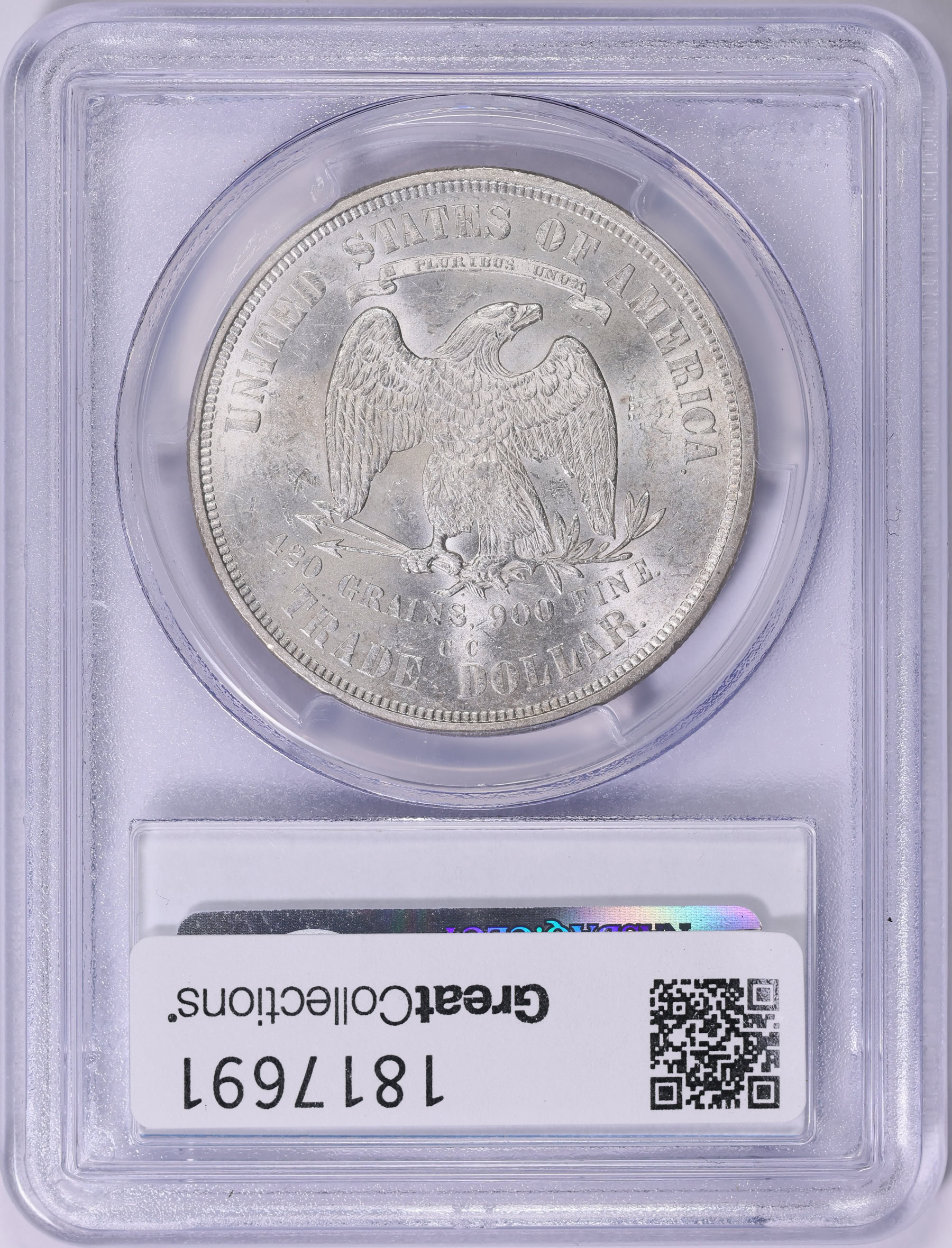 1875-CC Trade Silver Dollar Chop Mark PCGS MS-61 (Item 1817691 ...