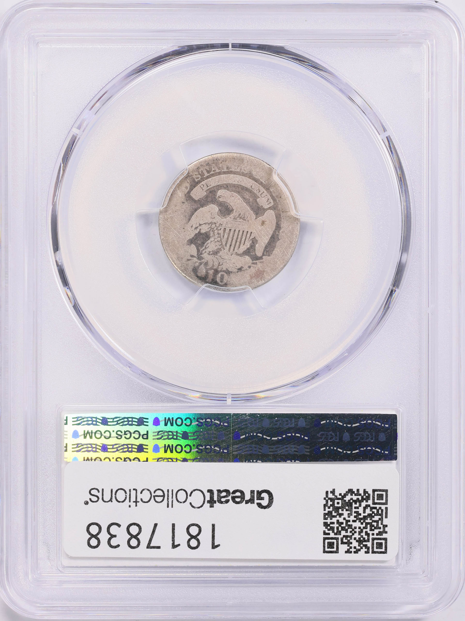 1827 Capped Bust Dime PCGS AG-03 (Item 1817838) | GreatCollections Coin Auctions