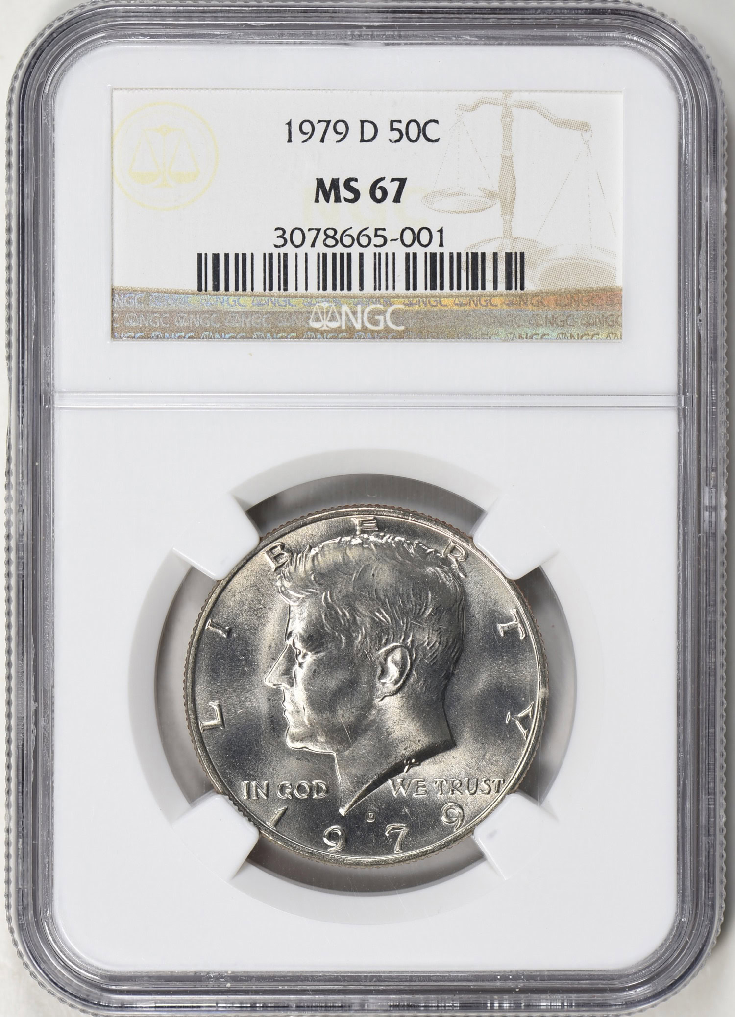 1979-D Kennedy Half Dollar NGC MS-67 (Item 1817964) | GreatCollections Coin Auctions