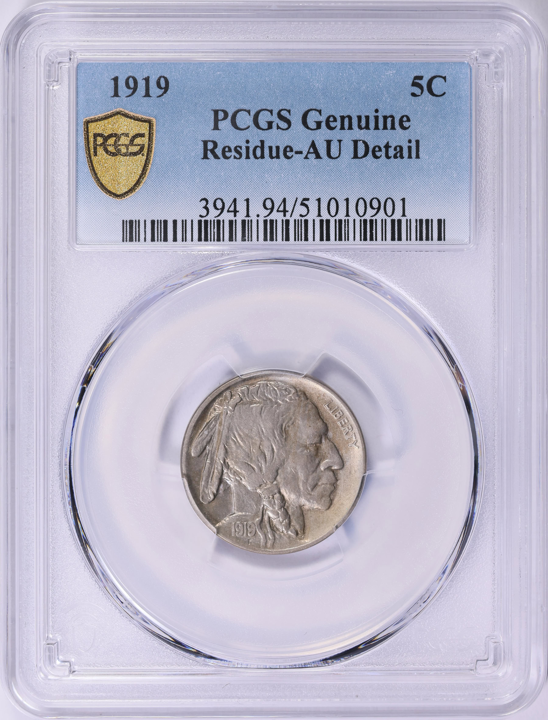 1919 Buffalo Nickel PCGS Genuine AU Details (Item 1818067 ...