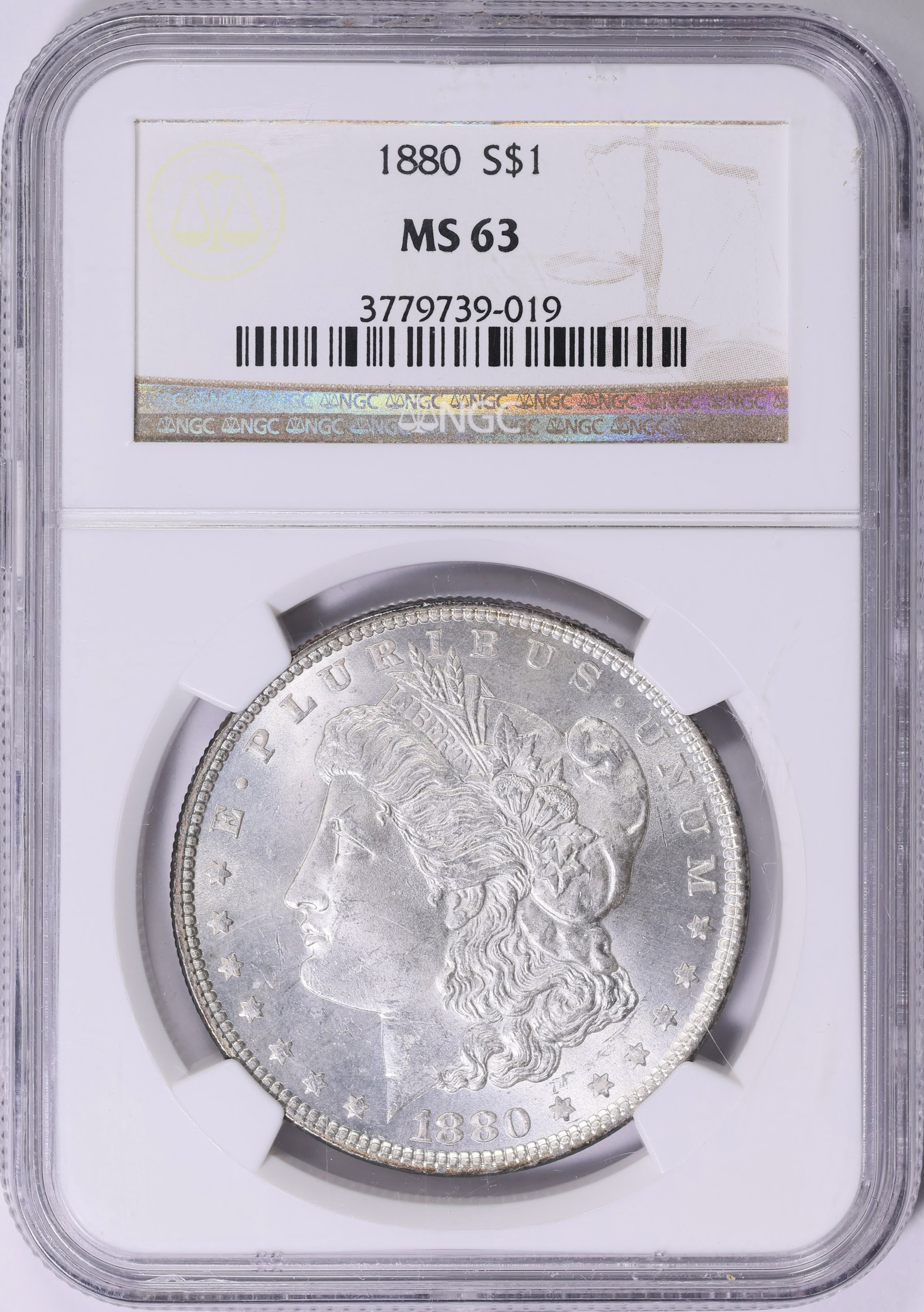 1880 Morgan Silver Dollar NGC MS-63 (Item 1818098) | GreatCollections Coin Auctions