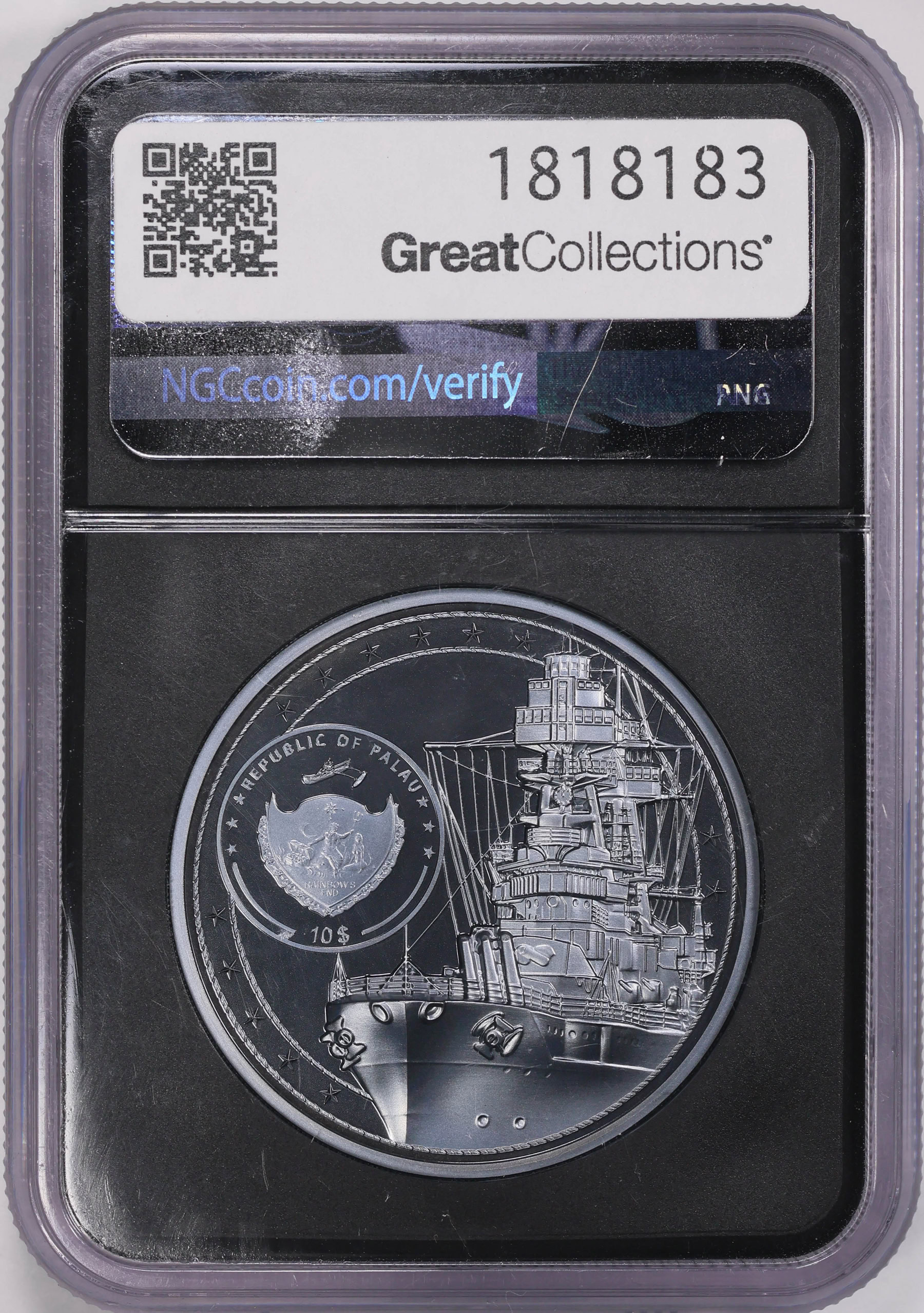 Palau 2021 Silver $10 USS Arizona 80th Anniversary Ultra High Relief KM ...