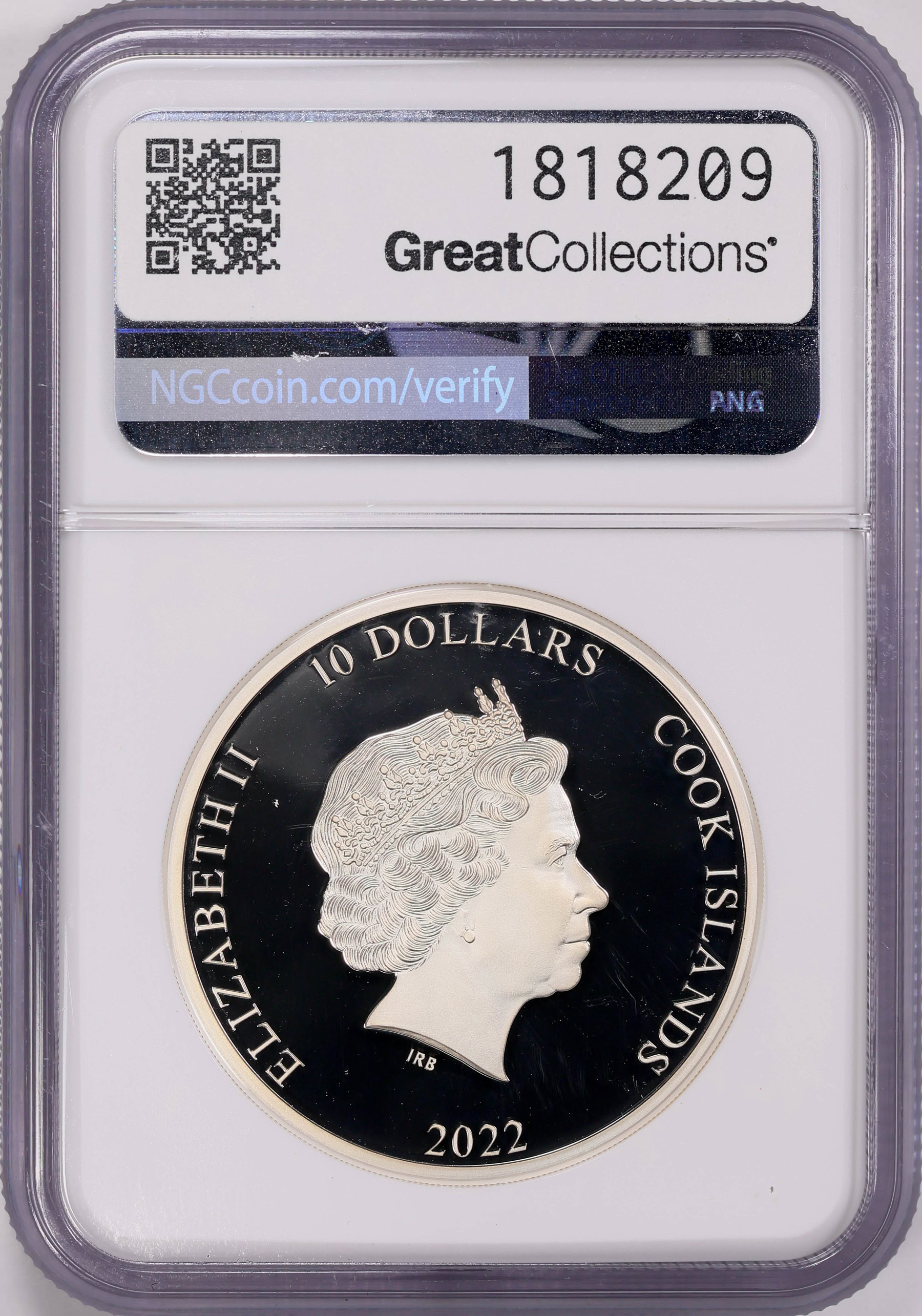 Cook Islands 2022 Silver $10 Iron Maiden Senjutsu Ag Ultra High Relief ...