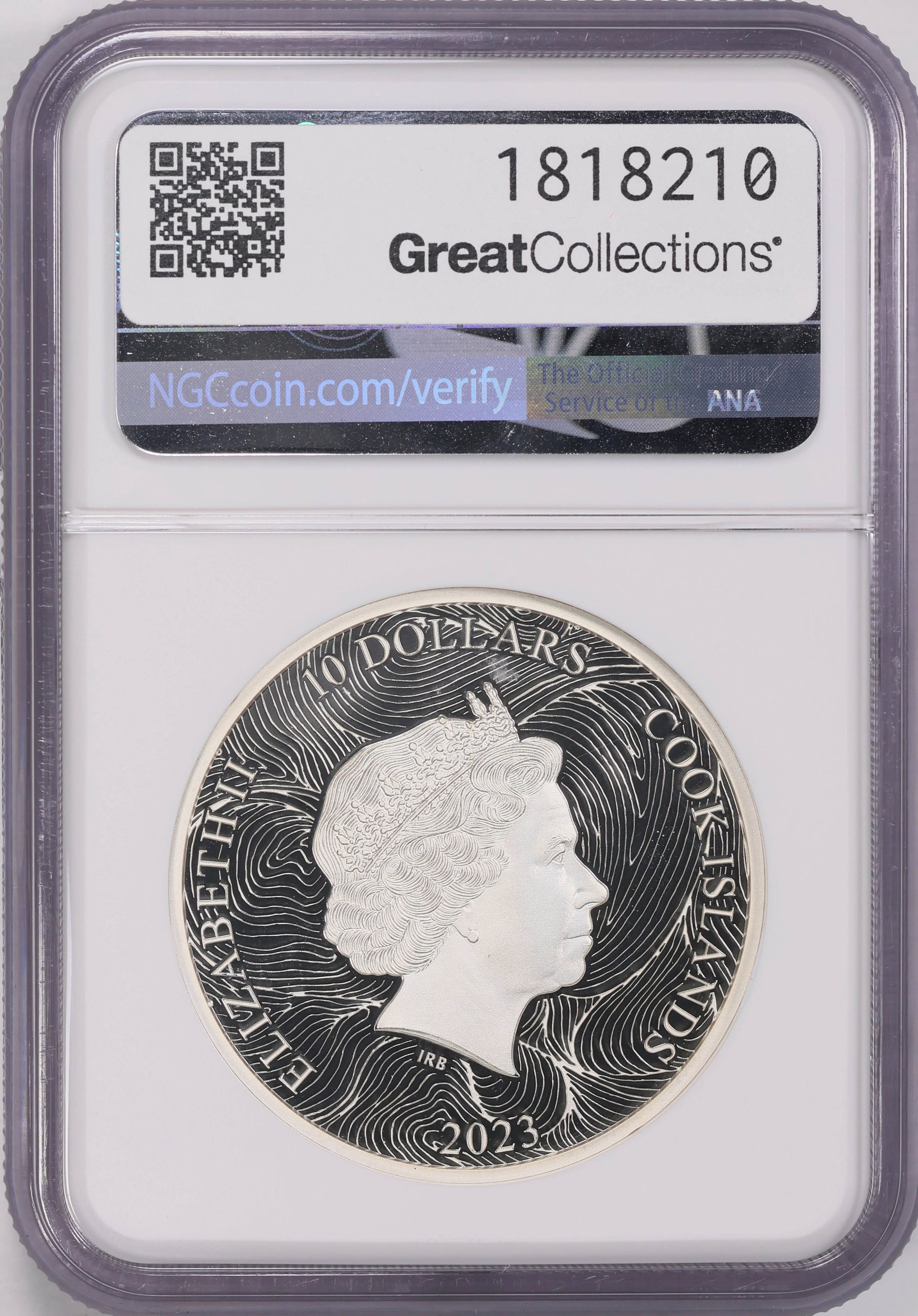 Cook Islands 2023 Silver $10 The Wave High Relief Ag 2oz KM-3385 NGC ...