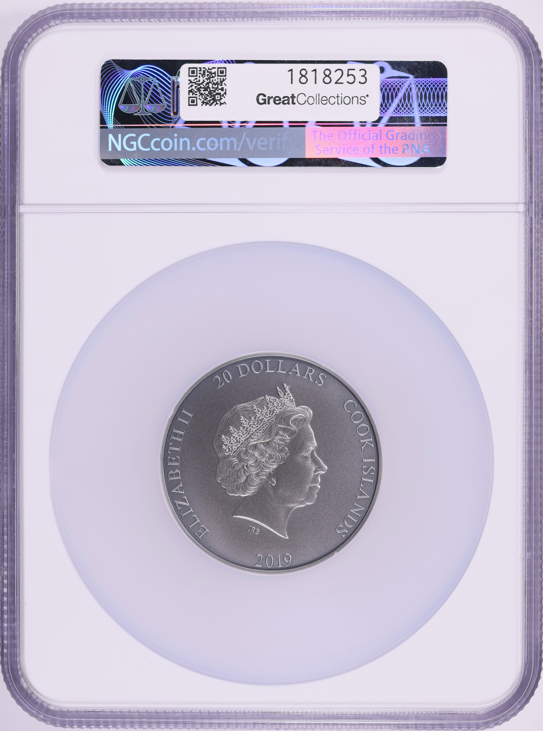 Cook Islands 2019 Silver $20 Silver Asian Mythology Zhong Kui Antiqued ...