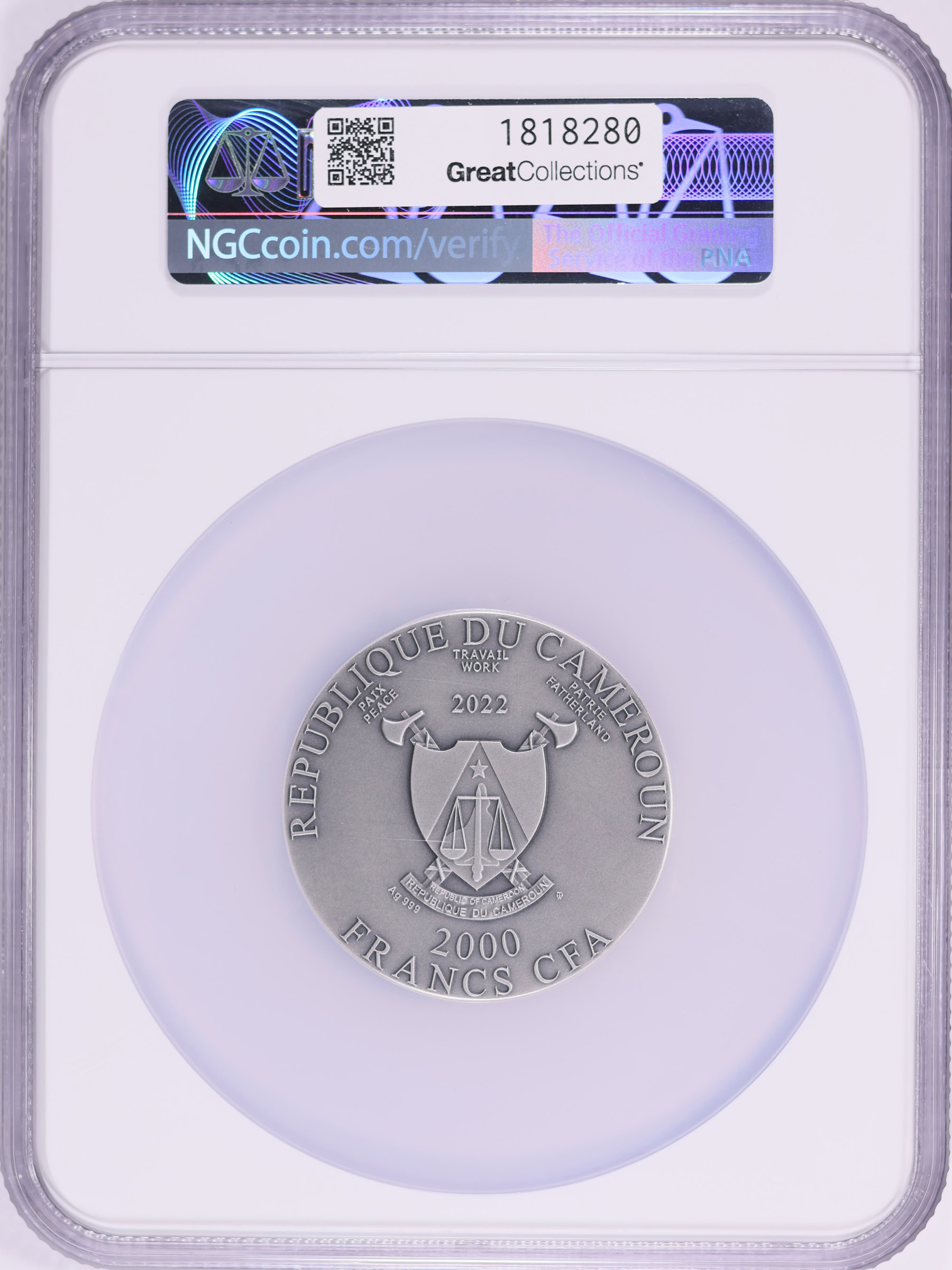 Cameroun 2022-MW Silver 2000 Francs Mary of Nazareth - Antiqued Gilt ...