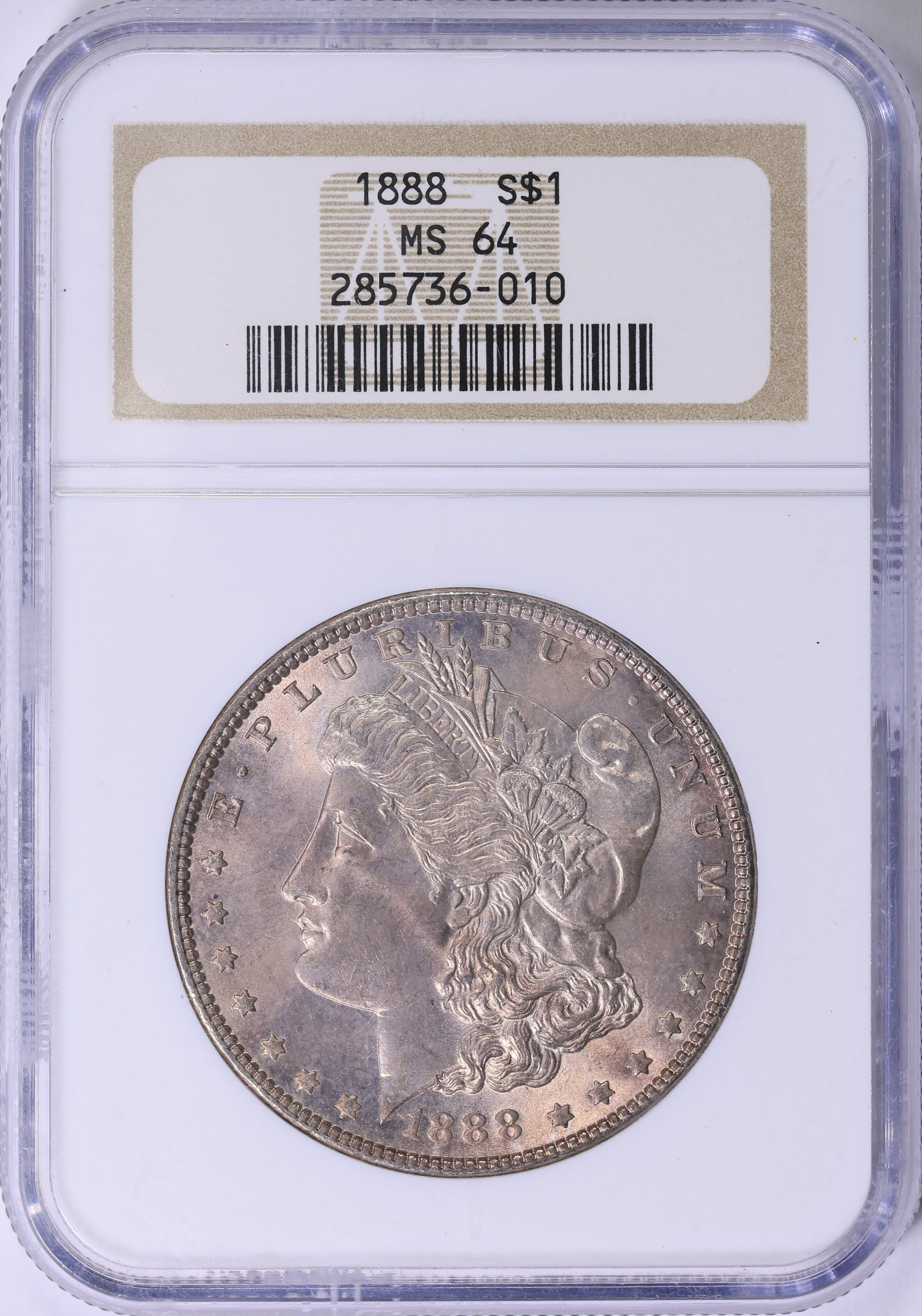 1888 Morgan Silver Dollar NGC MS-64 (Item 1818601) | GreatCollections Coin Auctions